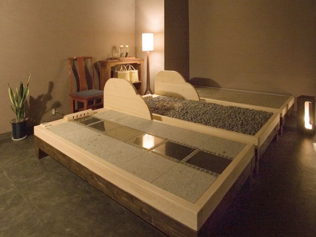 GANBANYOKU NATURAL HINOKI Spa bed By HEALING