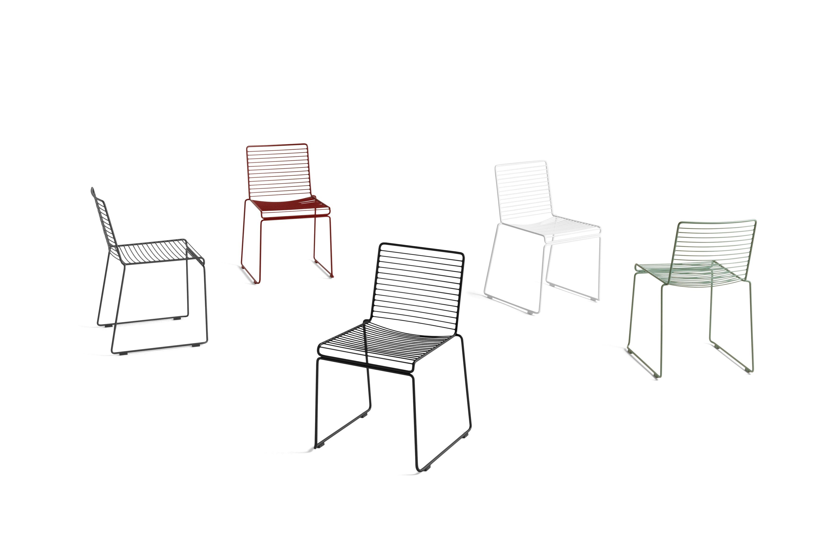 HEE Stackable powder coated steel chair By Hay | design Hee Welling