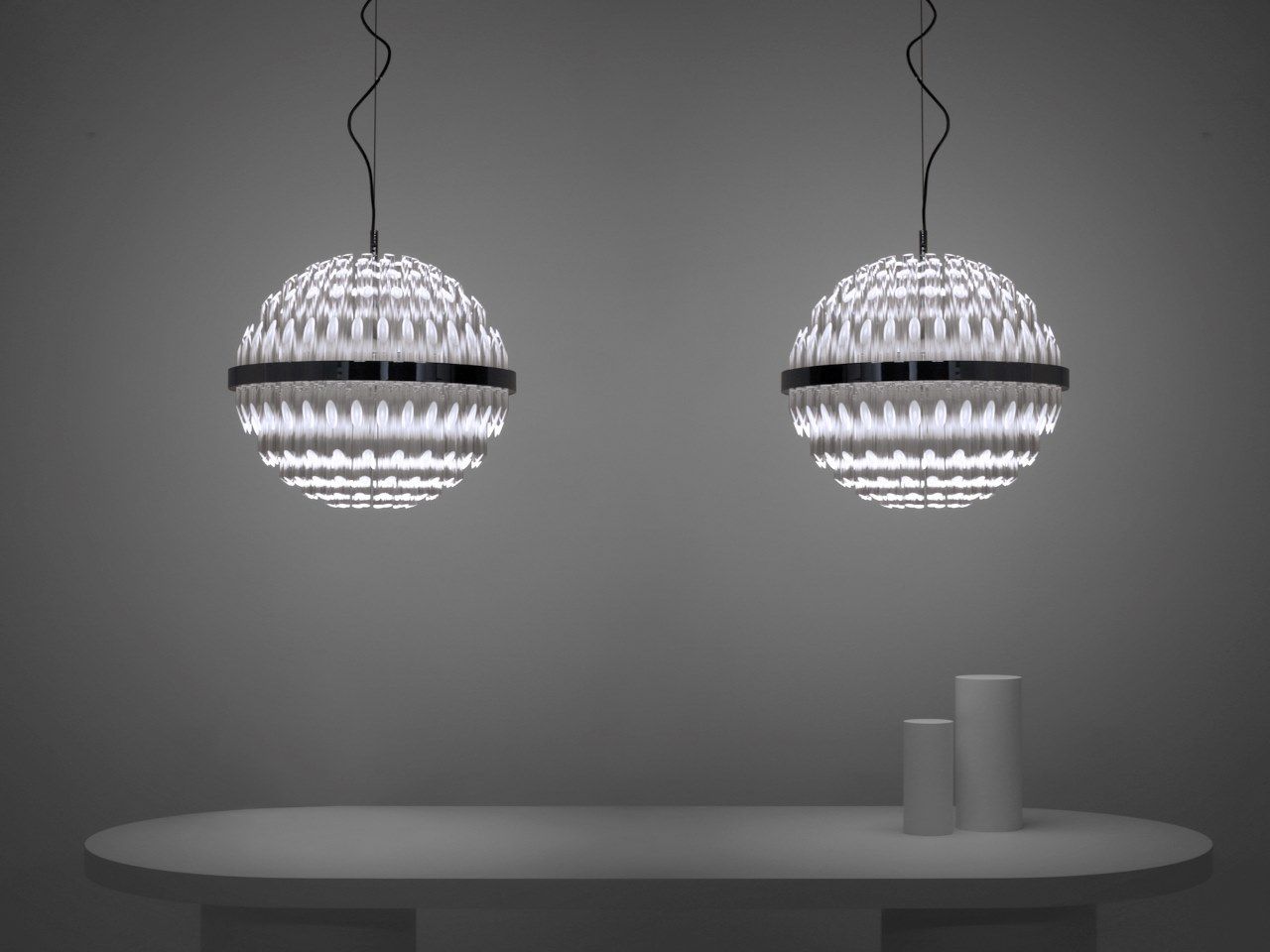 HELIOS LED steel pendant lamp By OBLURE | design Joakim Thedin