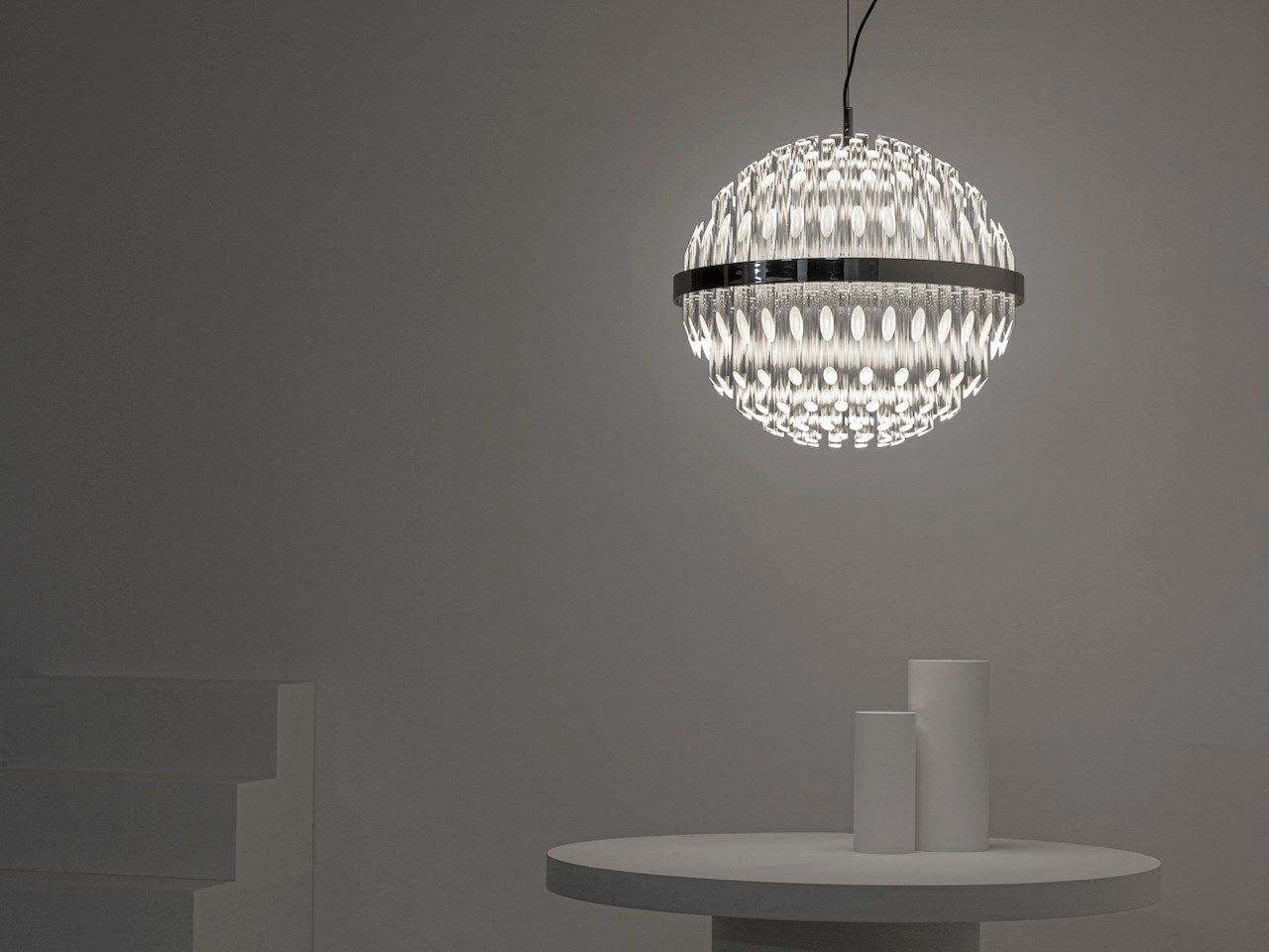 HELIOS LED steel pendant lamp By OBLURE | design Joakim Thedin
