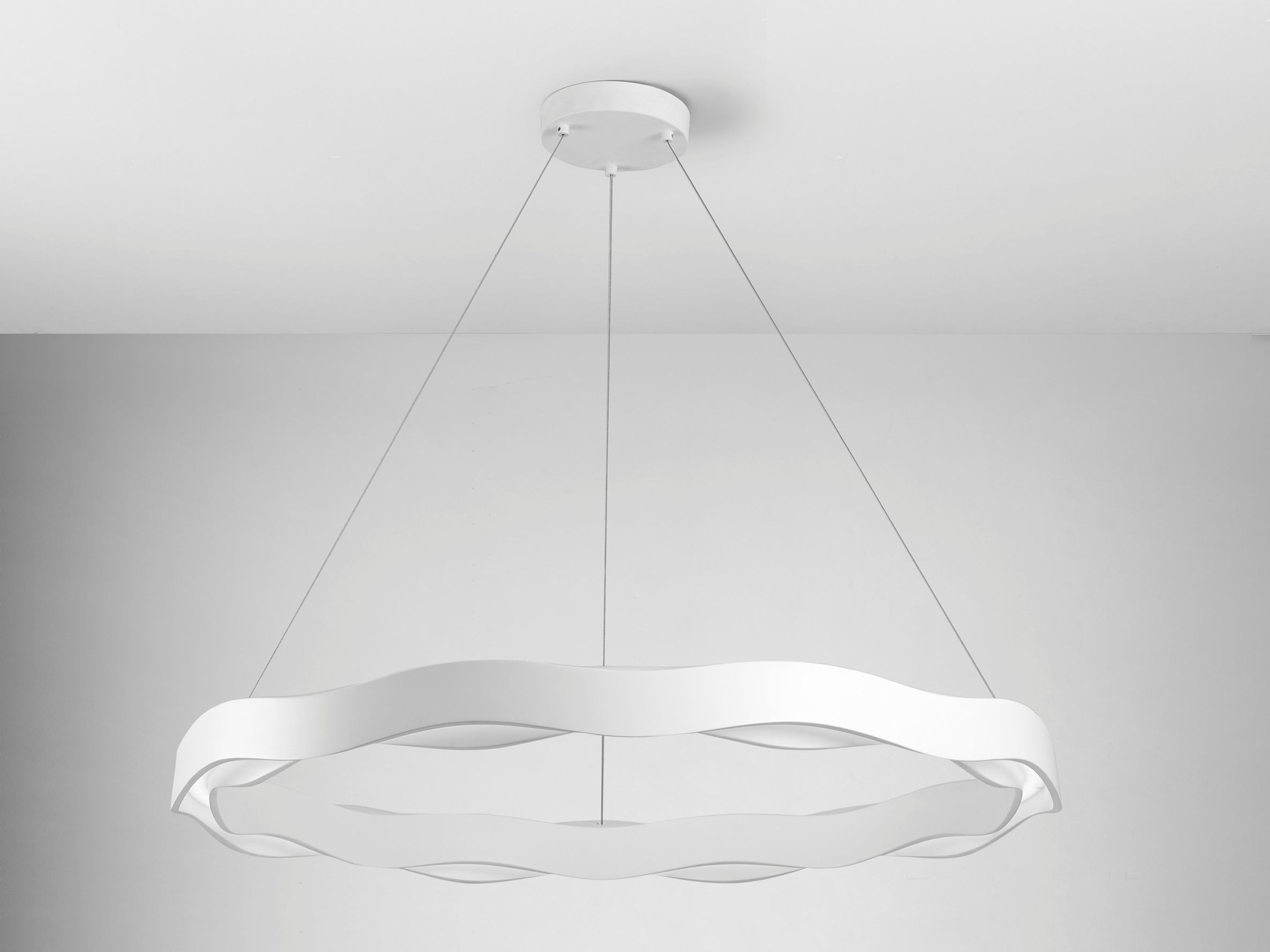 LED indirect light pendant lamp HELLO By Grok design Josep Patsí