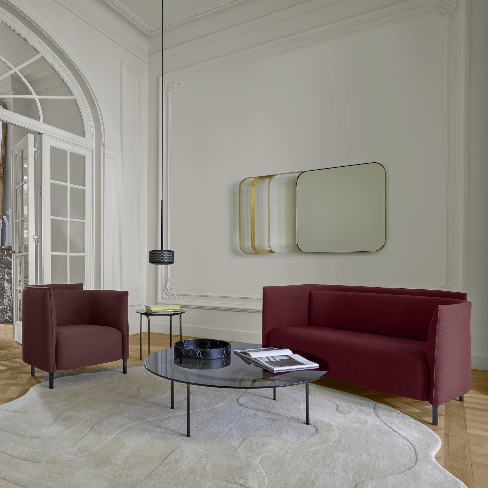 HEMICYCLE 2 seater fabric sofa By Ligne Roset | design Philippe Nigro