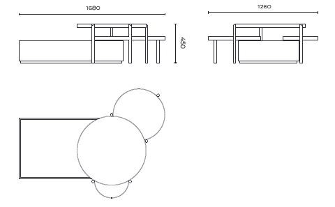 HER | Low coffee table Low lacquered bronze and wooden coffee table By ...