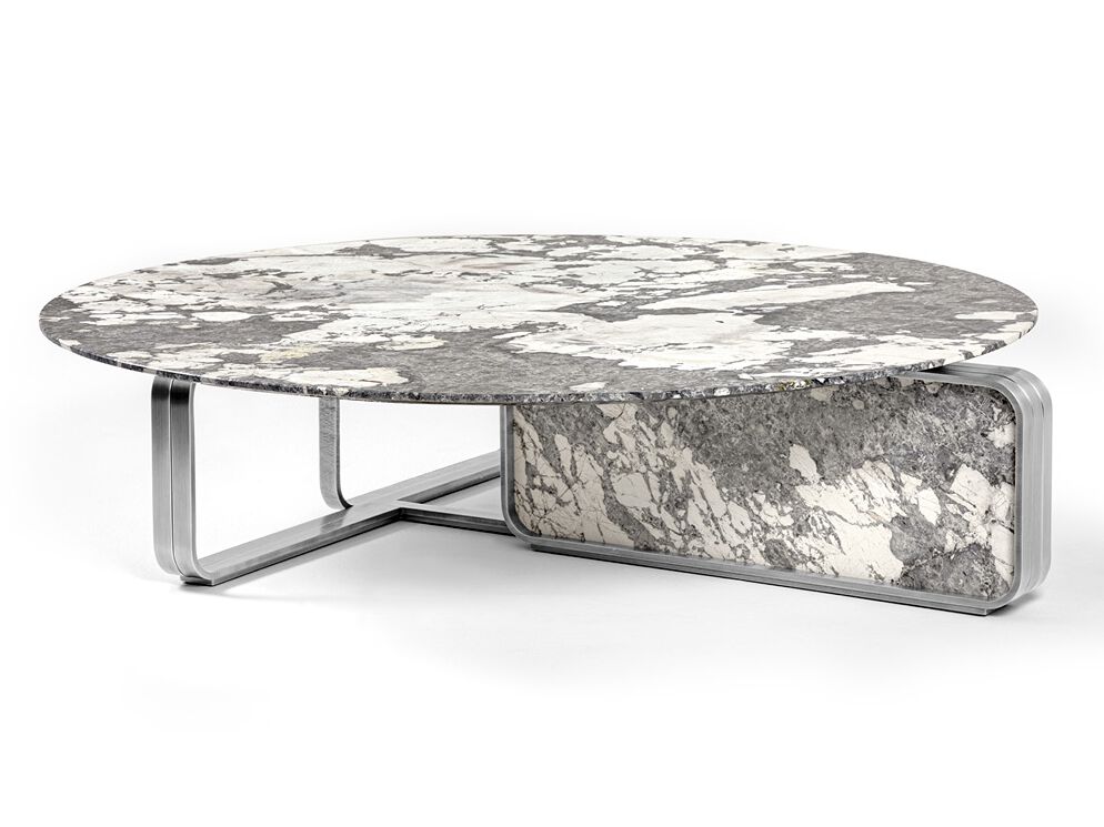 NOVA Low round marble coffee table By HESSENTIA | Cornelio Cappellini ...