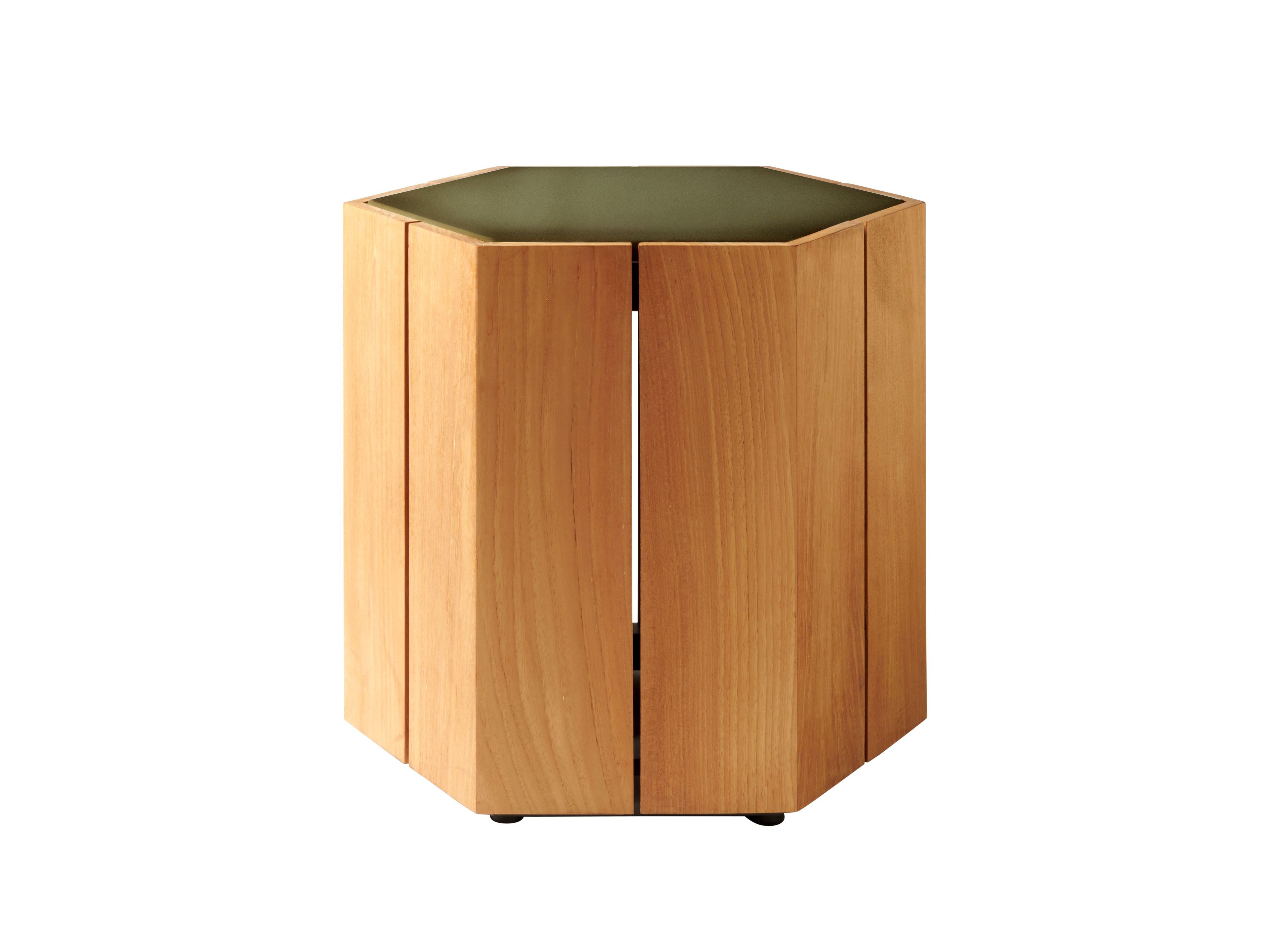 HEXAGON Hexagonal garden side table By TRIBÙ