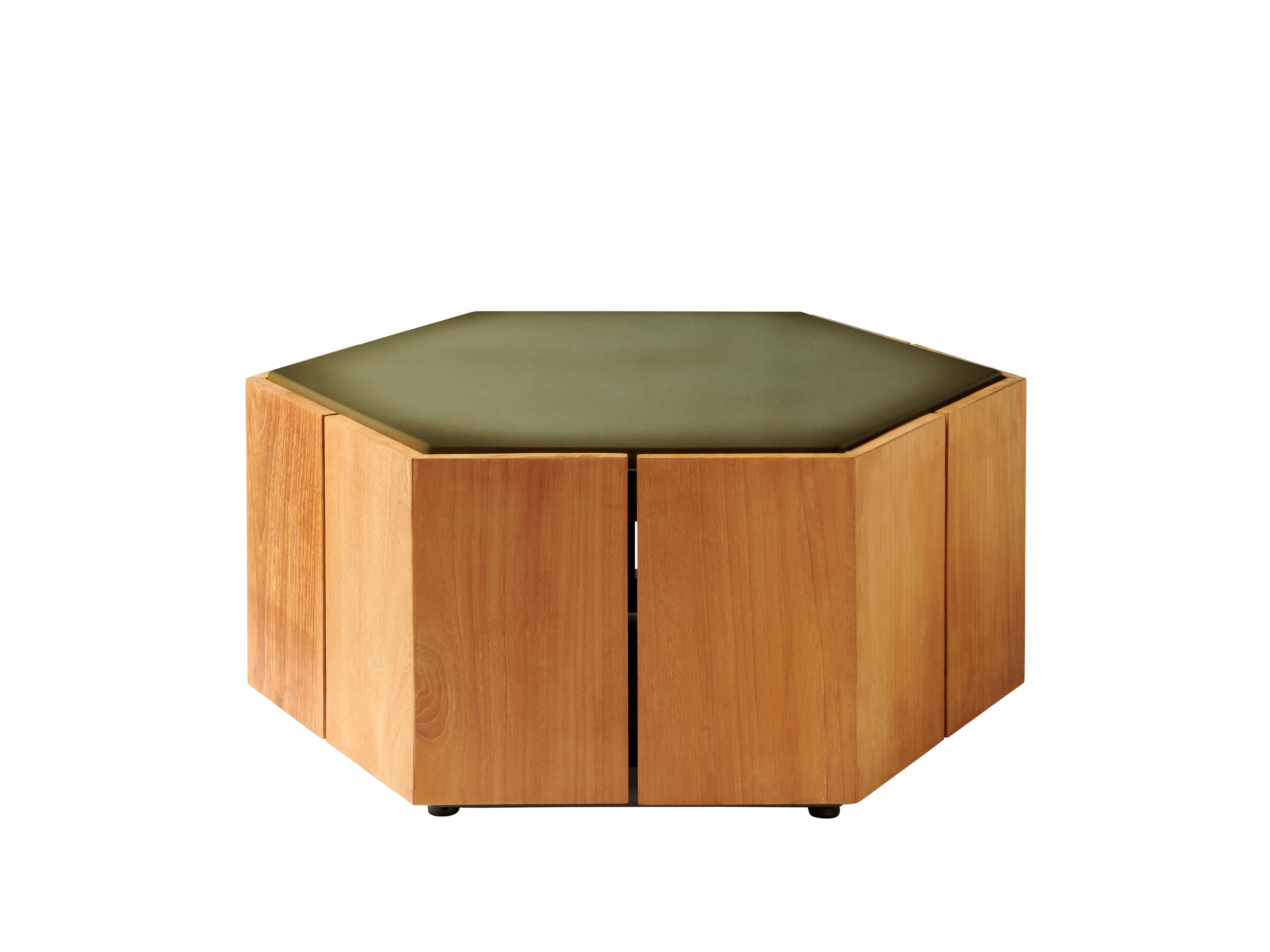 HEXAGON Hexagonal garden side table By TRIBÙ