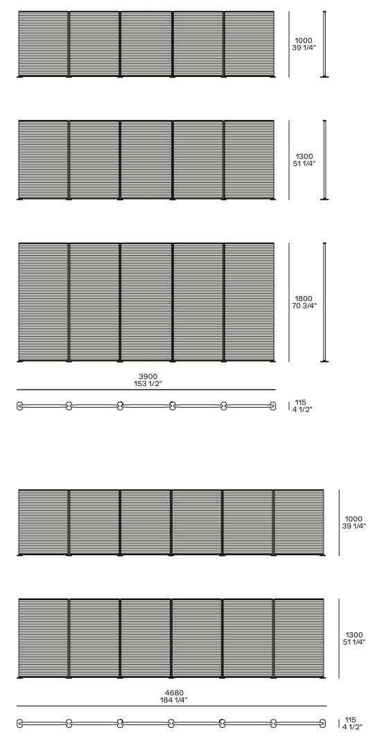 HIMA Room divider By Poliform | design Jean-Marie Massaud