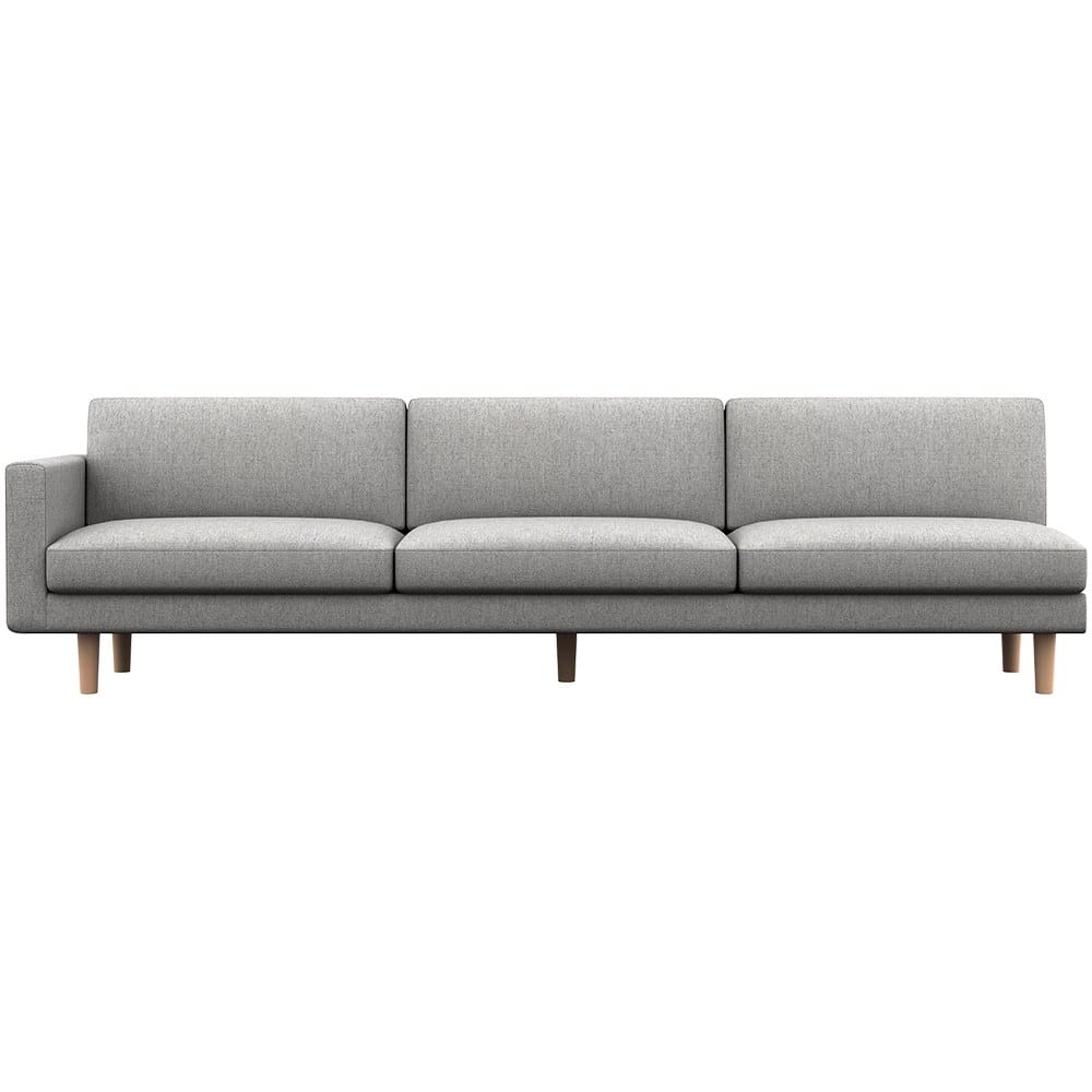 Sectional fabric sofa with chaise longue HIROSHIMA By Maruni design ...