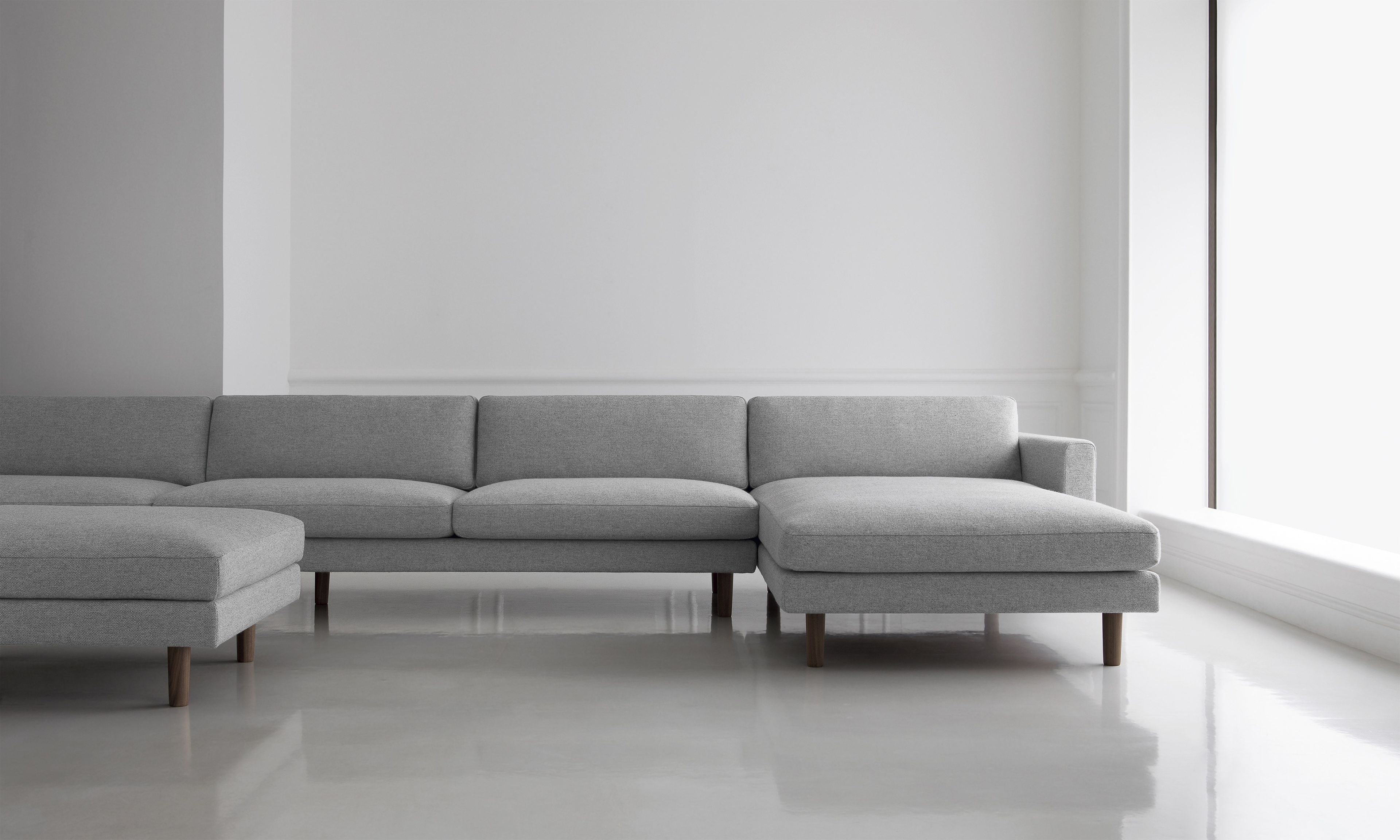 HIROSHIMA Sectional fabric sofa with chaise longue By Maruni | design ...