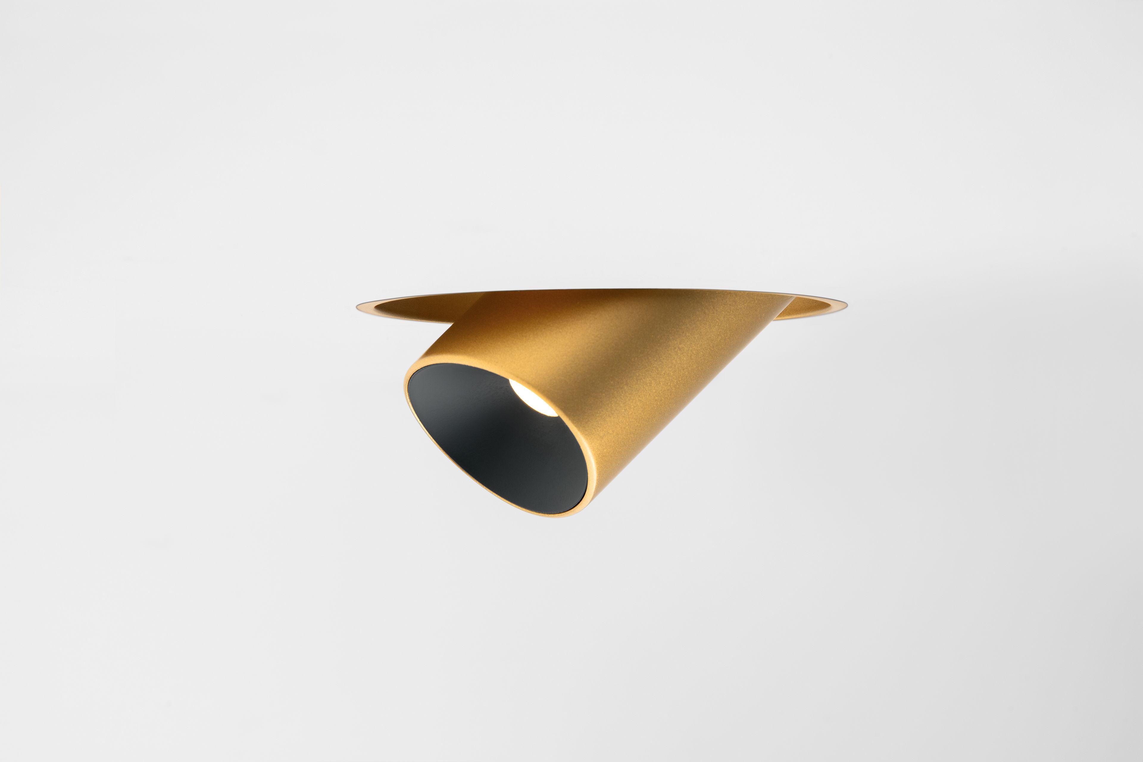 HOLLOW Recessed LED powder coated aluminium spotlight By Modular ...