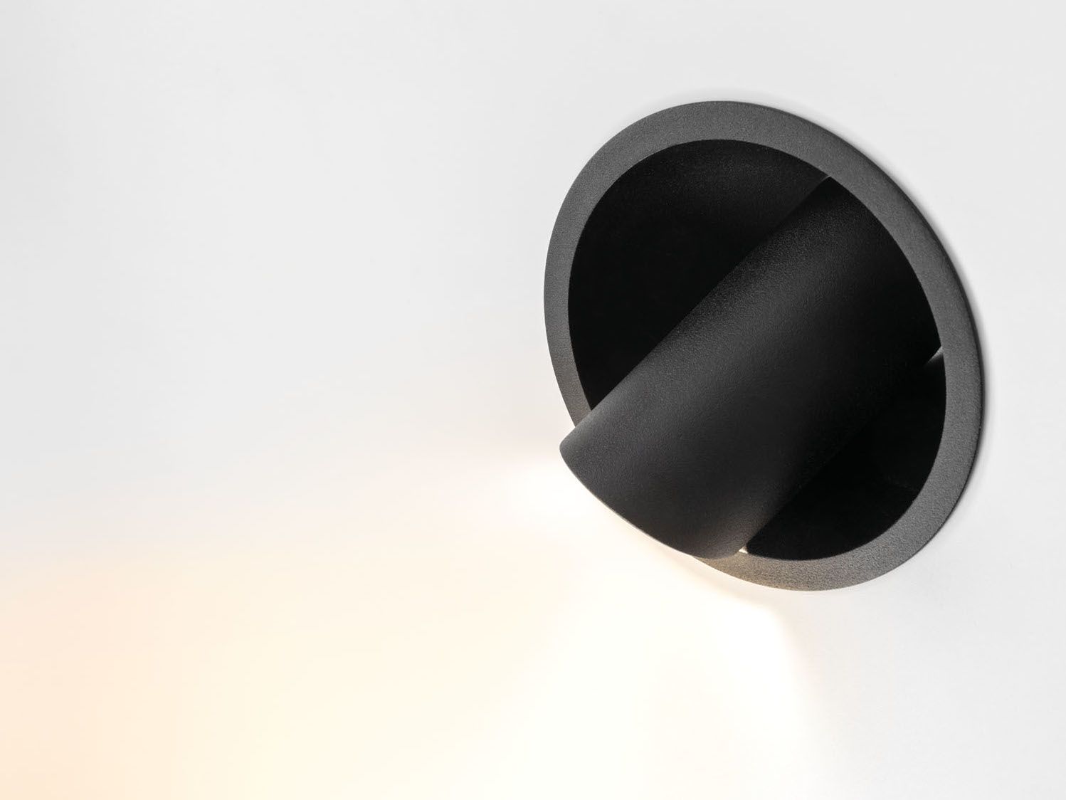 HOLLOW Recessed LED powder coated aluminium spotlight By Modular ...