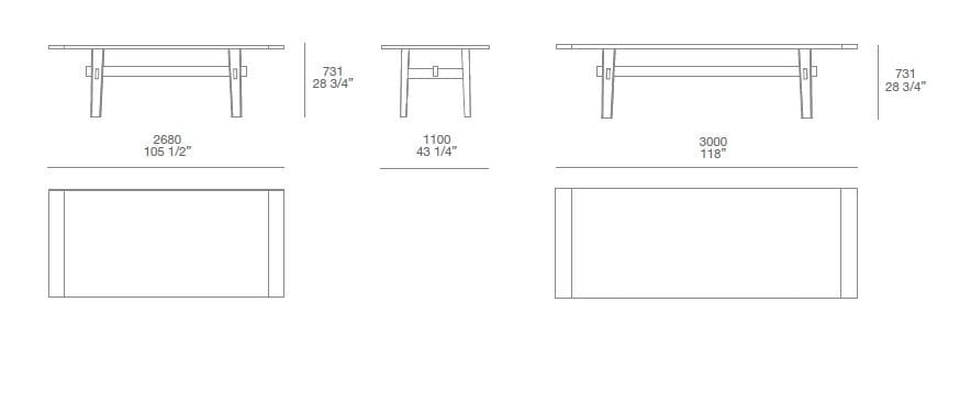 HOME HOTEL | Rectangular table Home Hotel Collection By Poliform design ...