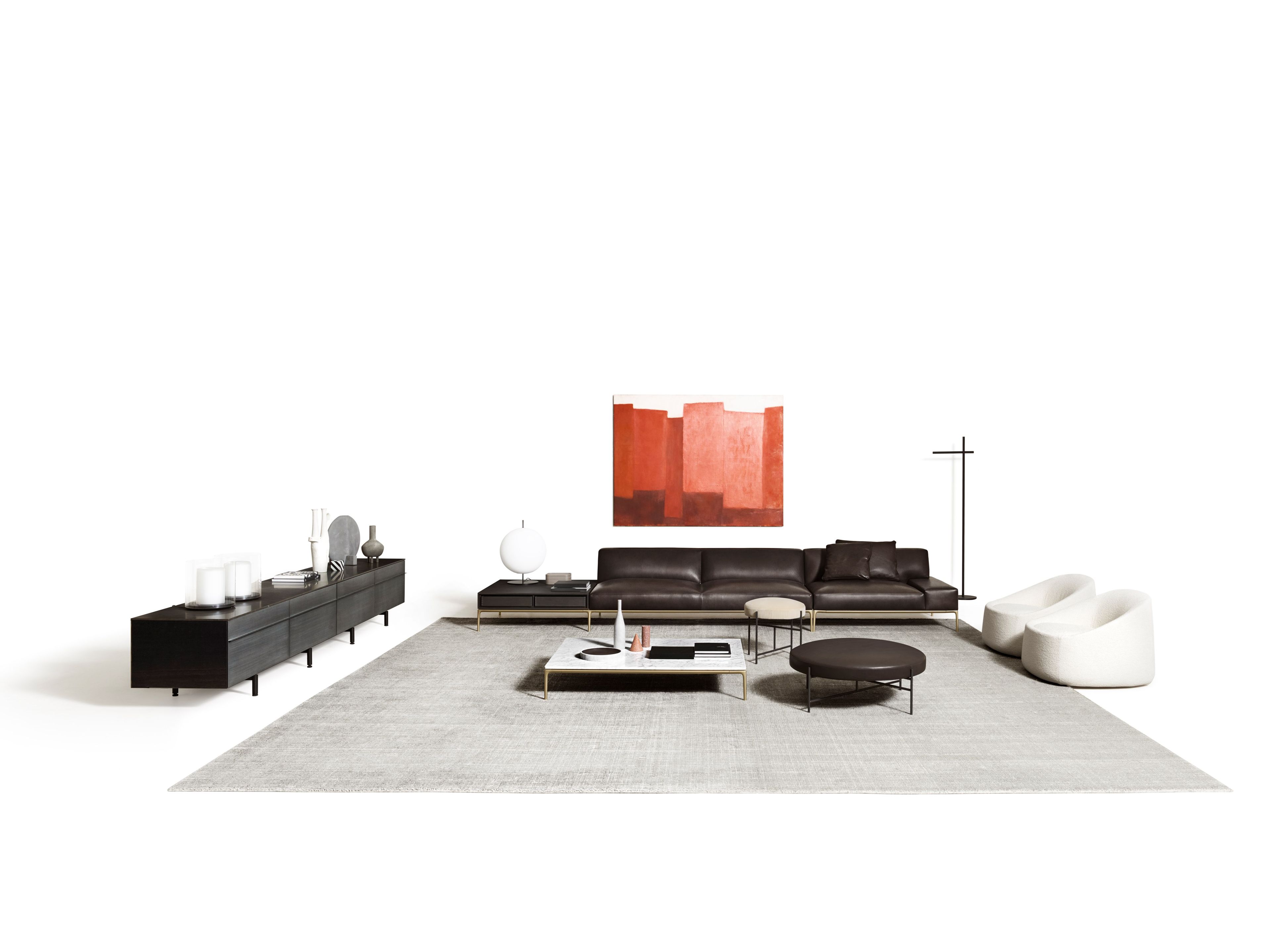 HORIZONTAL SOFA ĒDITION | Leather sofa By DE PADOVA