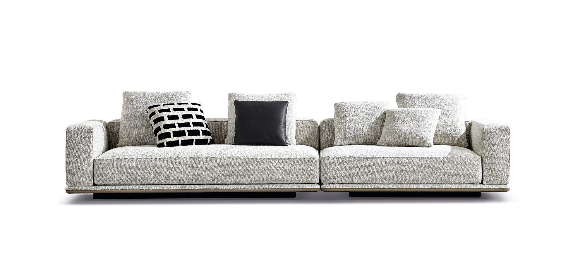 HORIZONTE Sectional fabric sofa By Minotti | design studio mk27