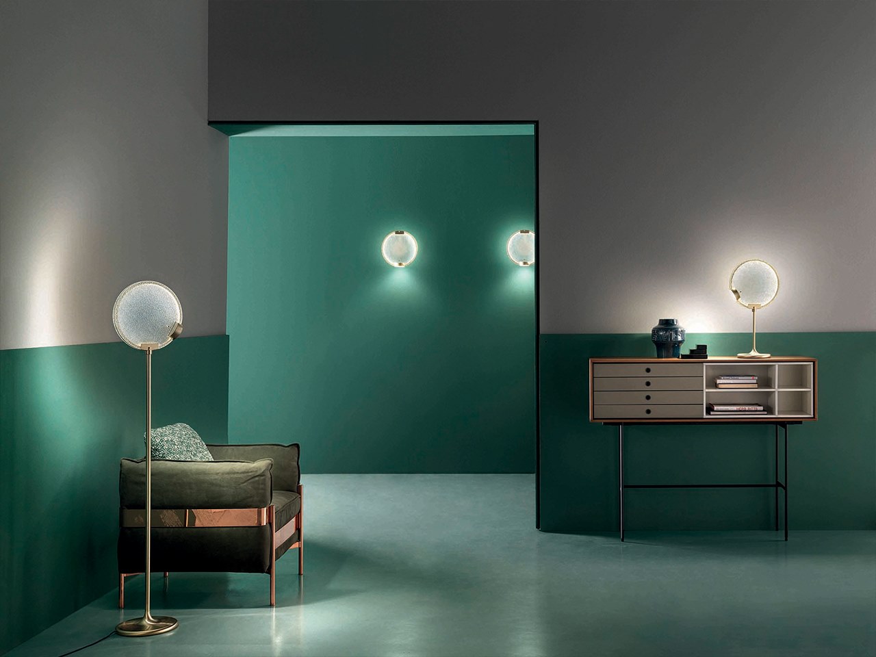 HORO A LED glass wall light By Masiero | design Pierre Gonalons