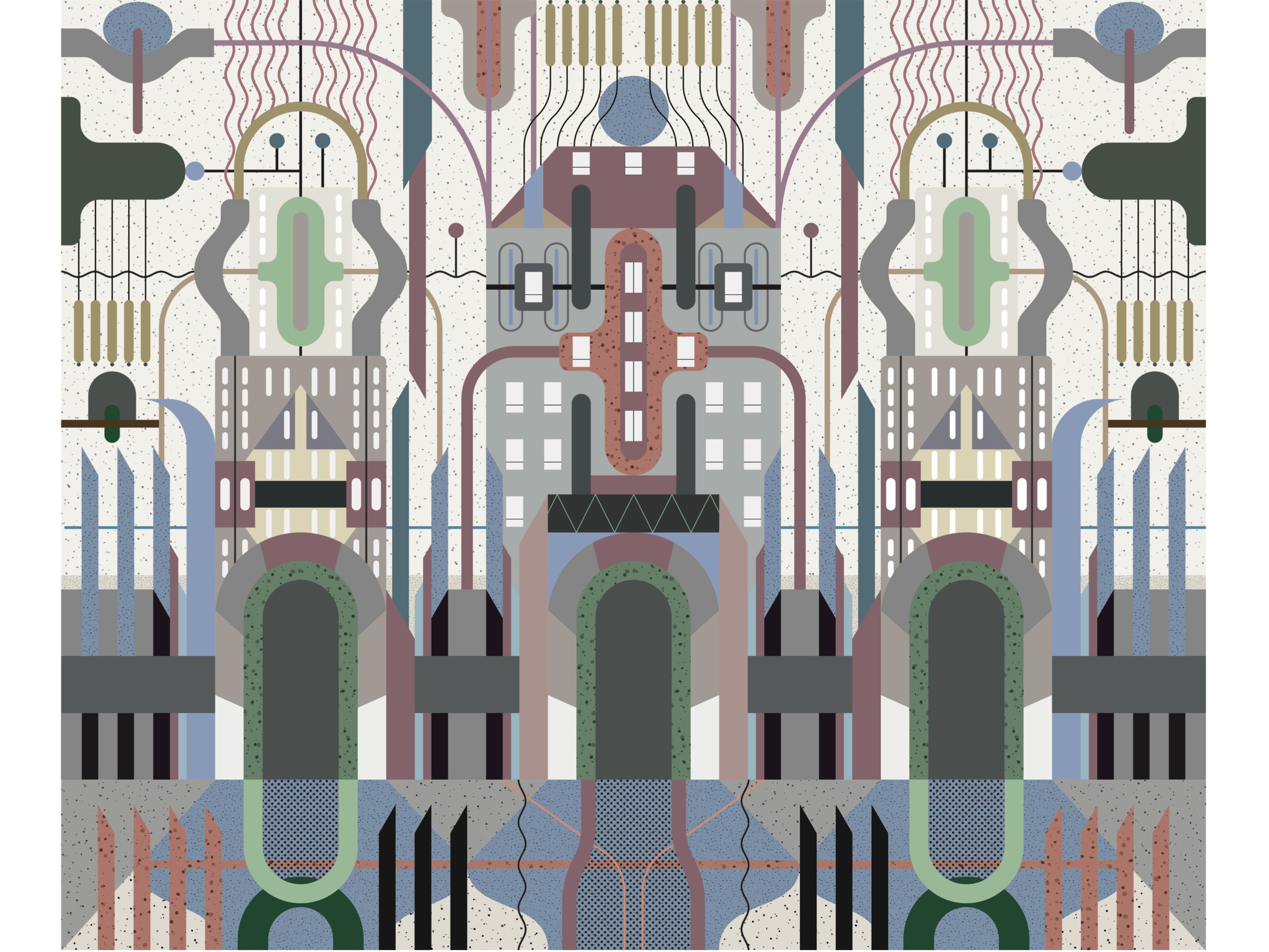 Ceramic work of art HOTEL CHIMERA By CEDIT Ceramiche d'Italia design ...