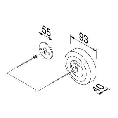 HOTEL Retractable metal drying rack By Geesa
