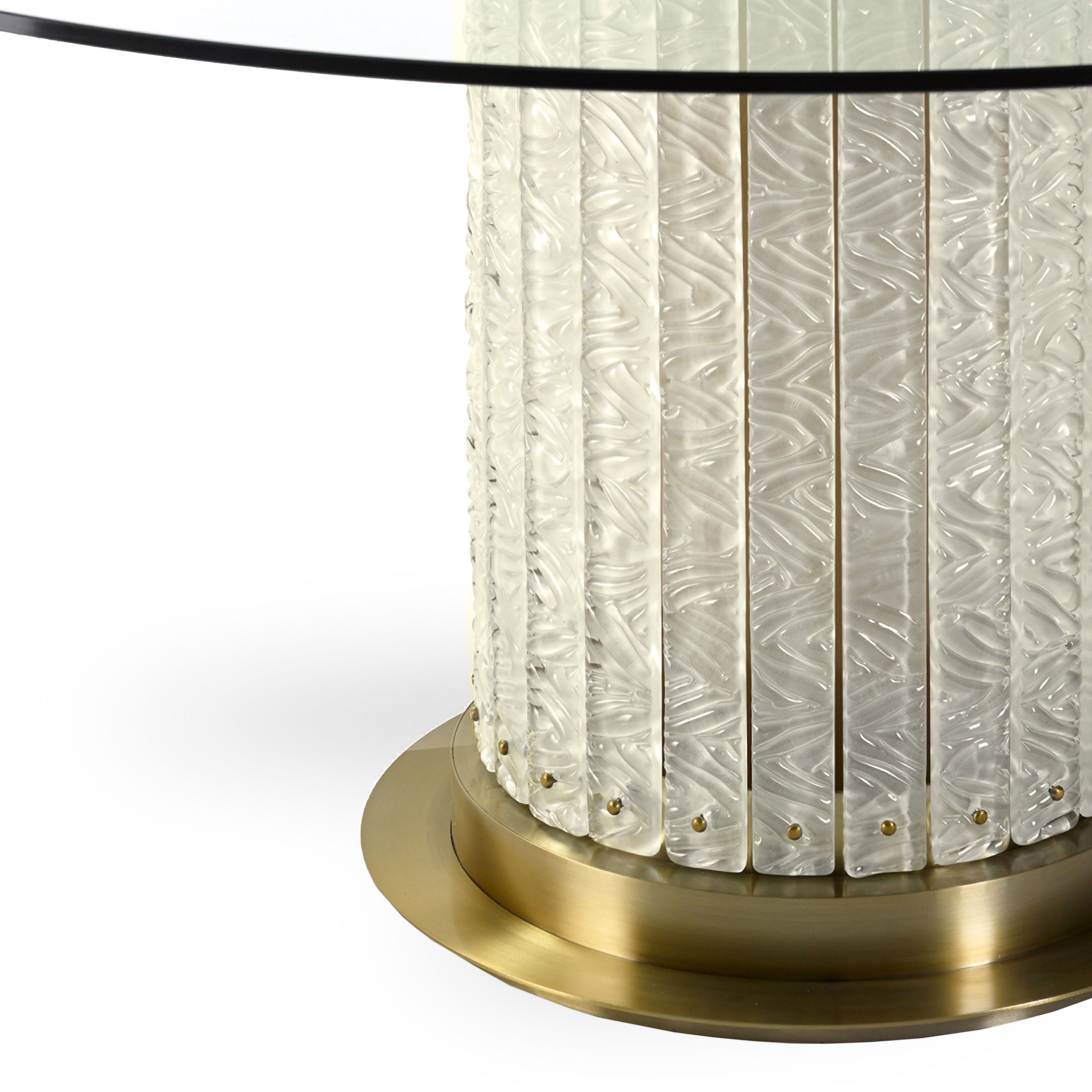 HOWARD Round glass living room table By MARIONI | design Studio 63