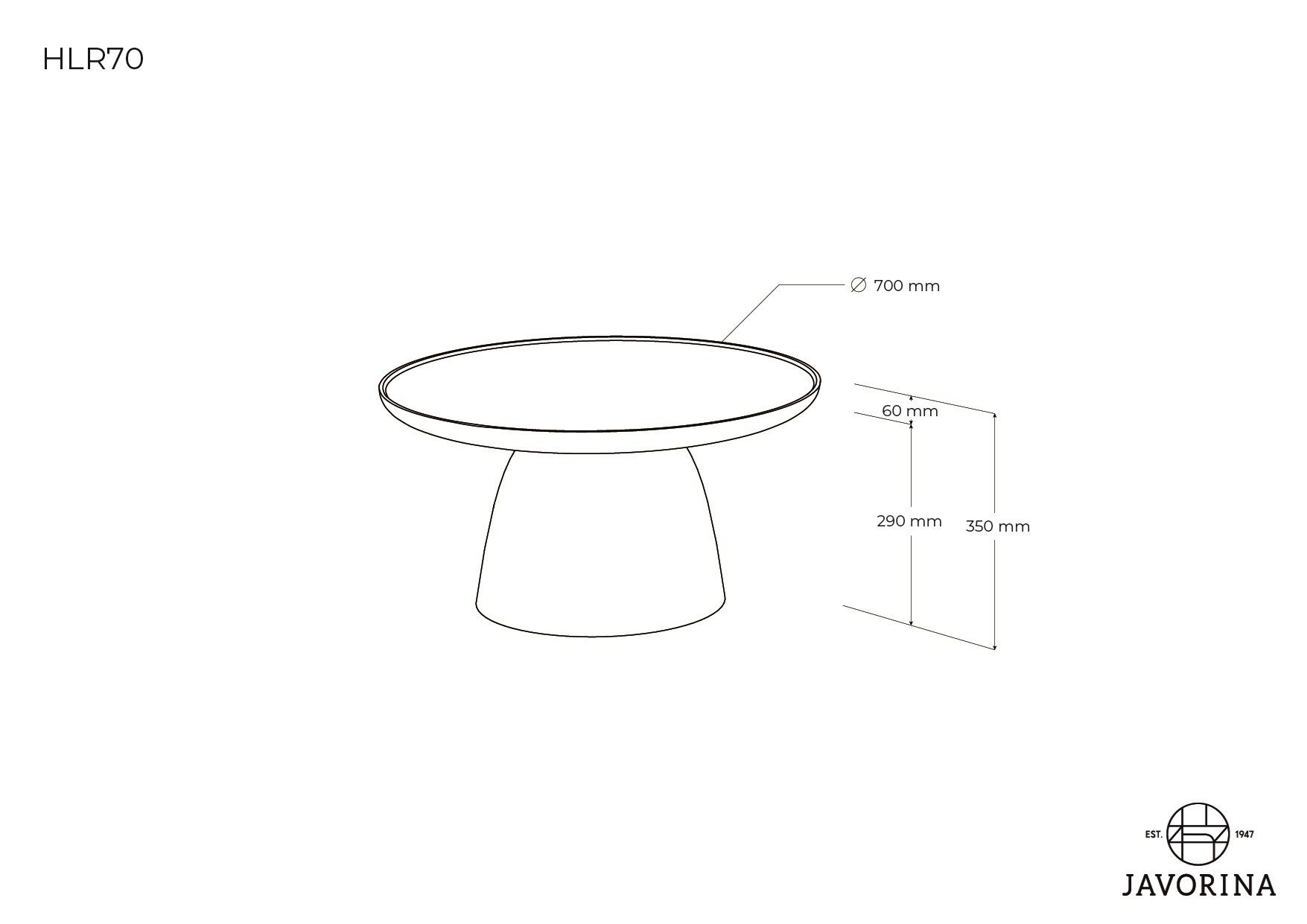 HRÍB | Coffee table Round wooden central coffee table By JAVORINA ...