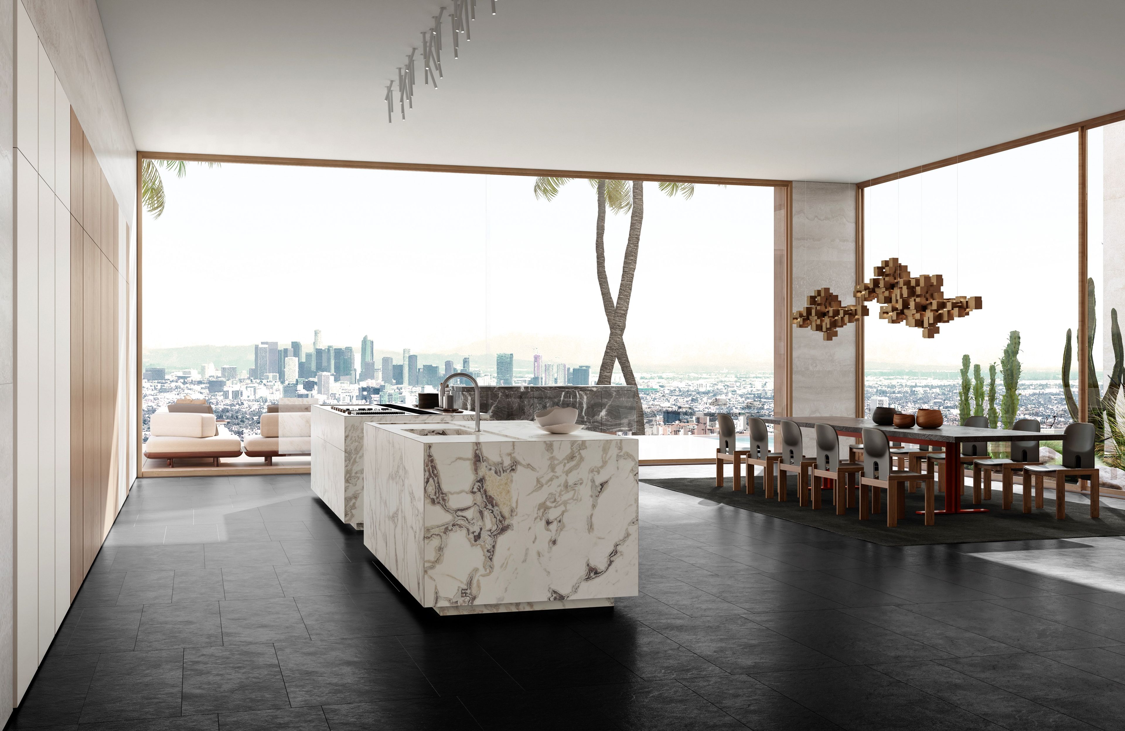 HT50 Fitted kitchen By Rossana | design Massimo Castagna