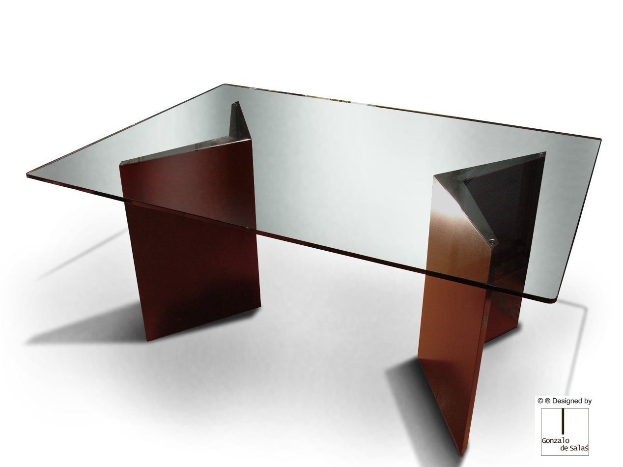 Glass dining table HUALAPAI By Gonzalo De Salas