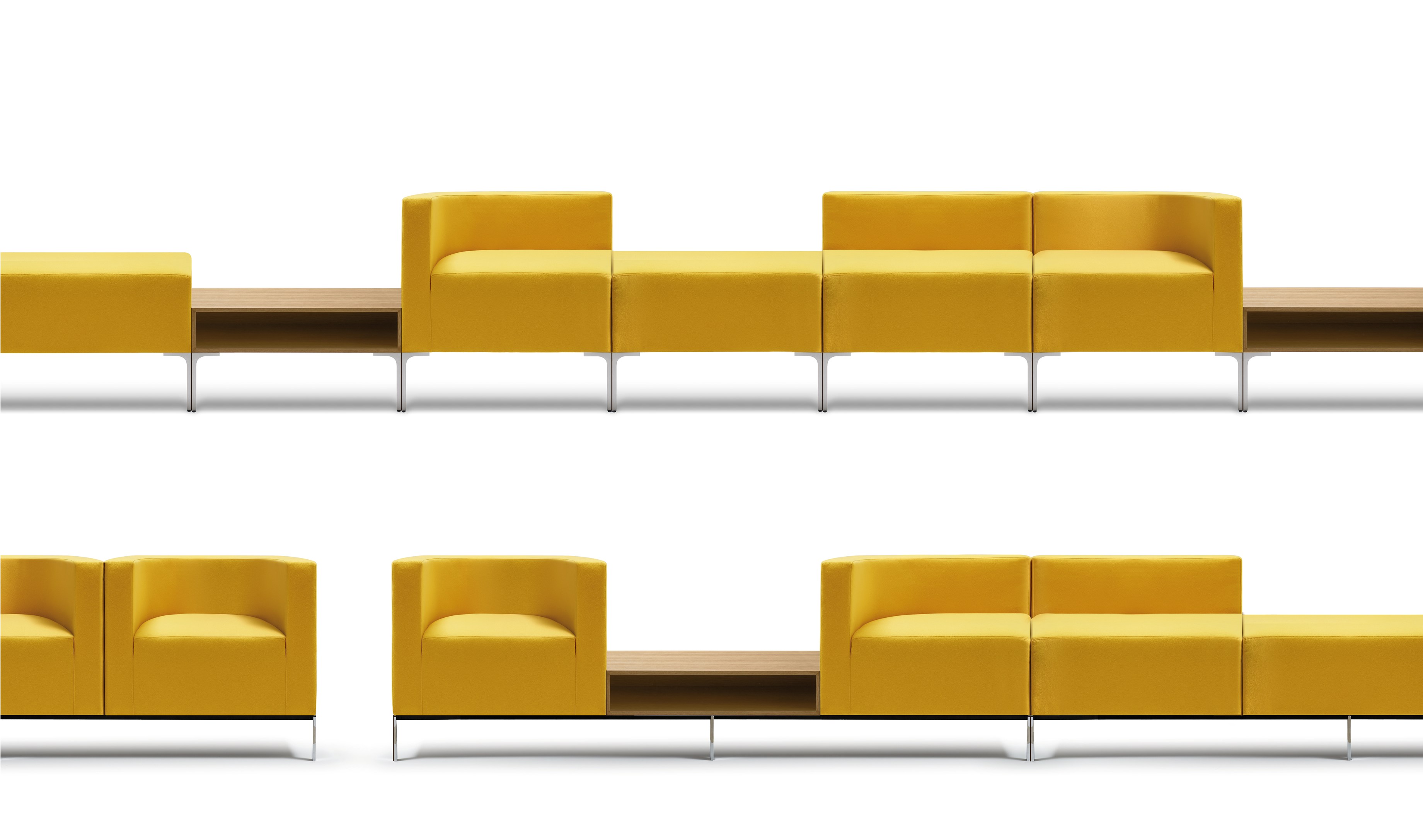 HUB | 3 seater sofa Hub Collection By Quinti Sedute