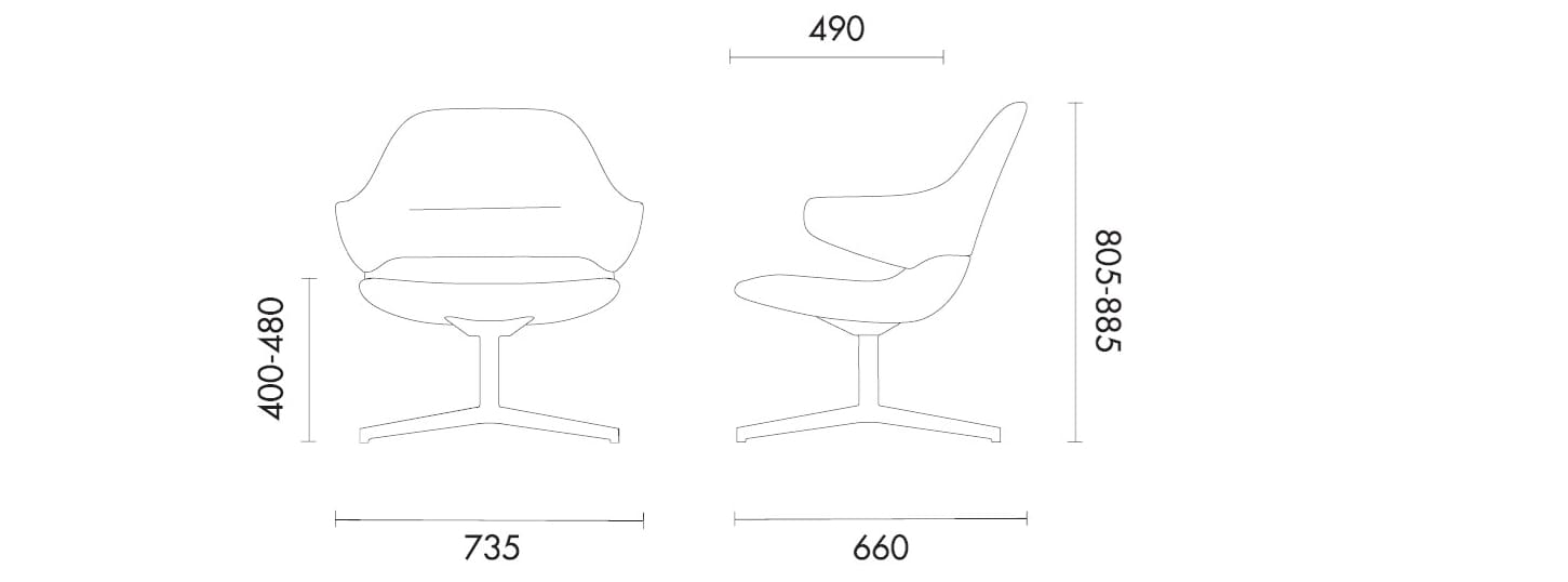 HUG | Leather easy chair Hug Collection By Grado Design