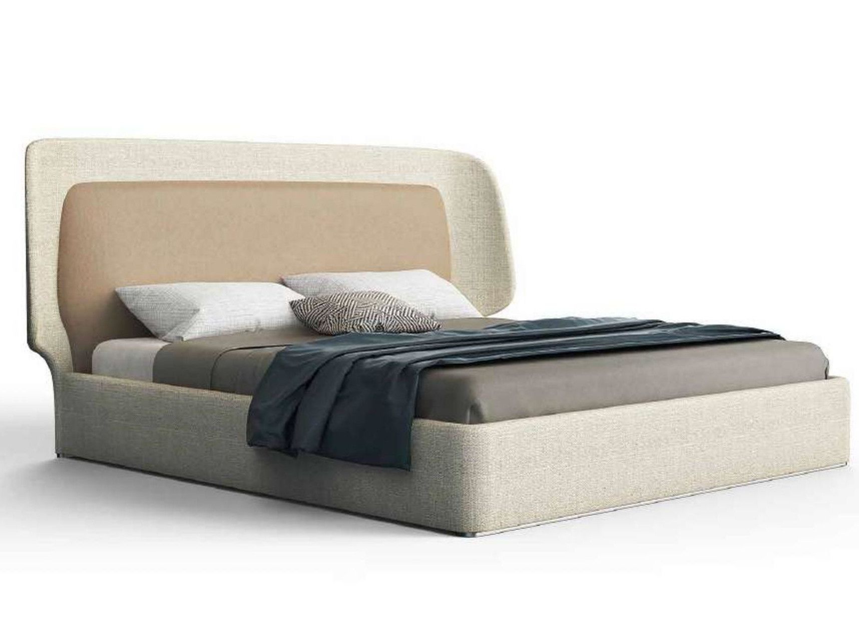 Fabric double bed HUG By Now & Future design GOODO Design