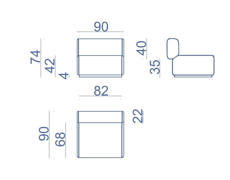 HUG | Sofa HUG Collection By Lebom design Francesc Rifé