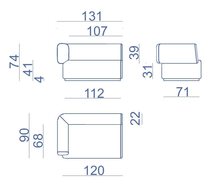 HUG | Sofa HUG Collection By Lebom design Francesc Rifé