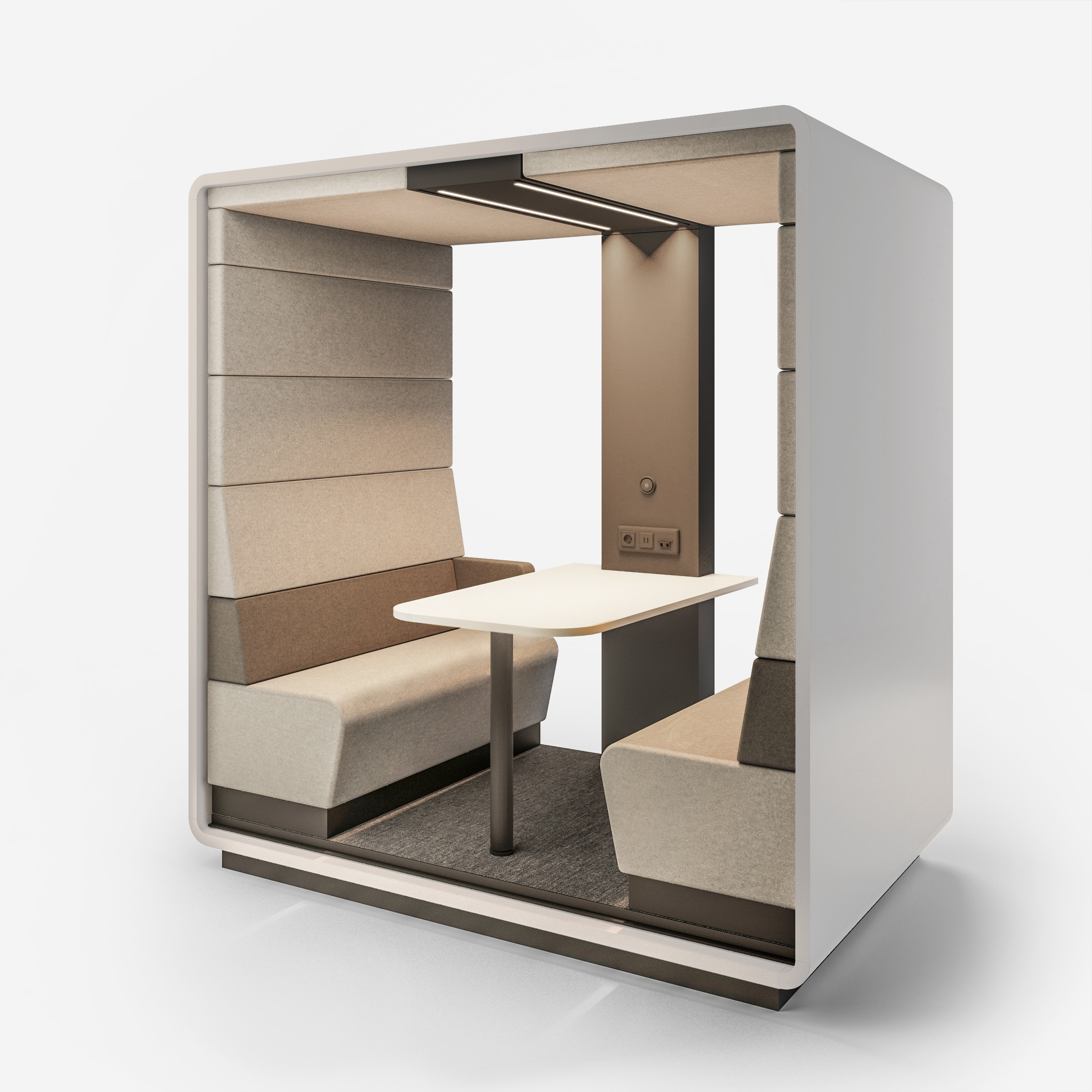 Acoustic office booth hushMeet.open Hush Collection By Mikomax Smart Office