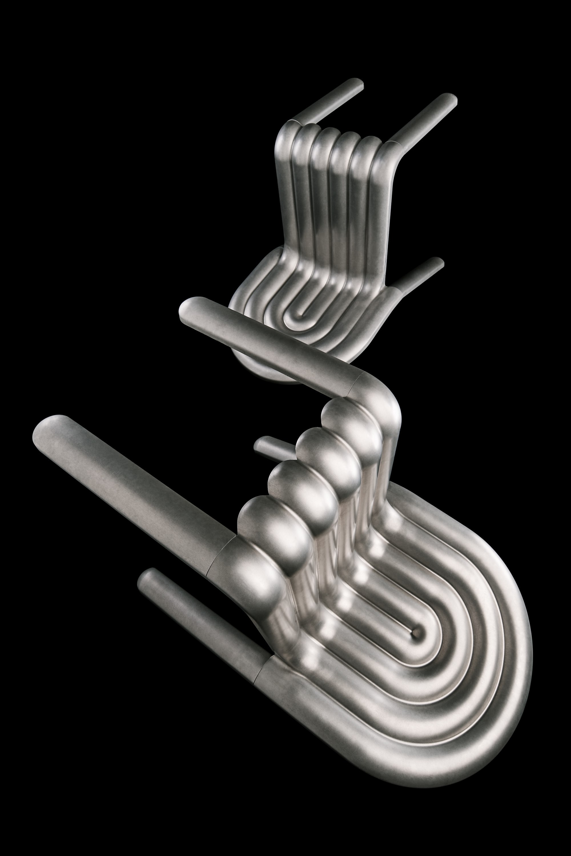 Aluminium chair HYDRO By Tom Dixon design Tom Dixon