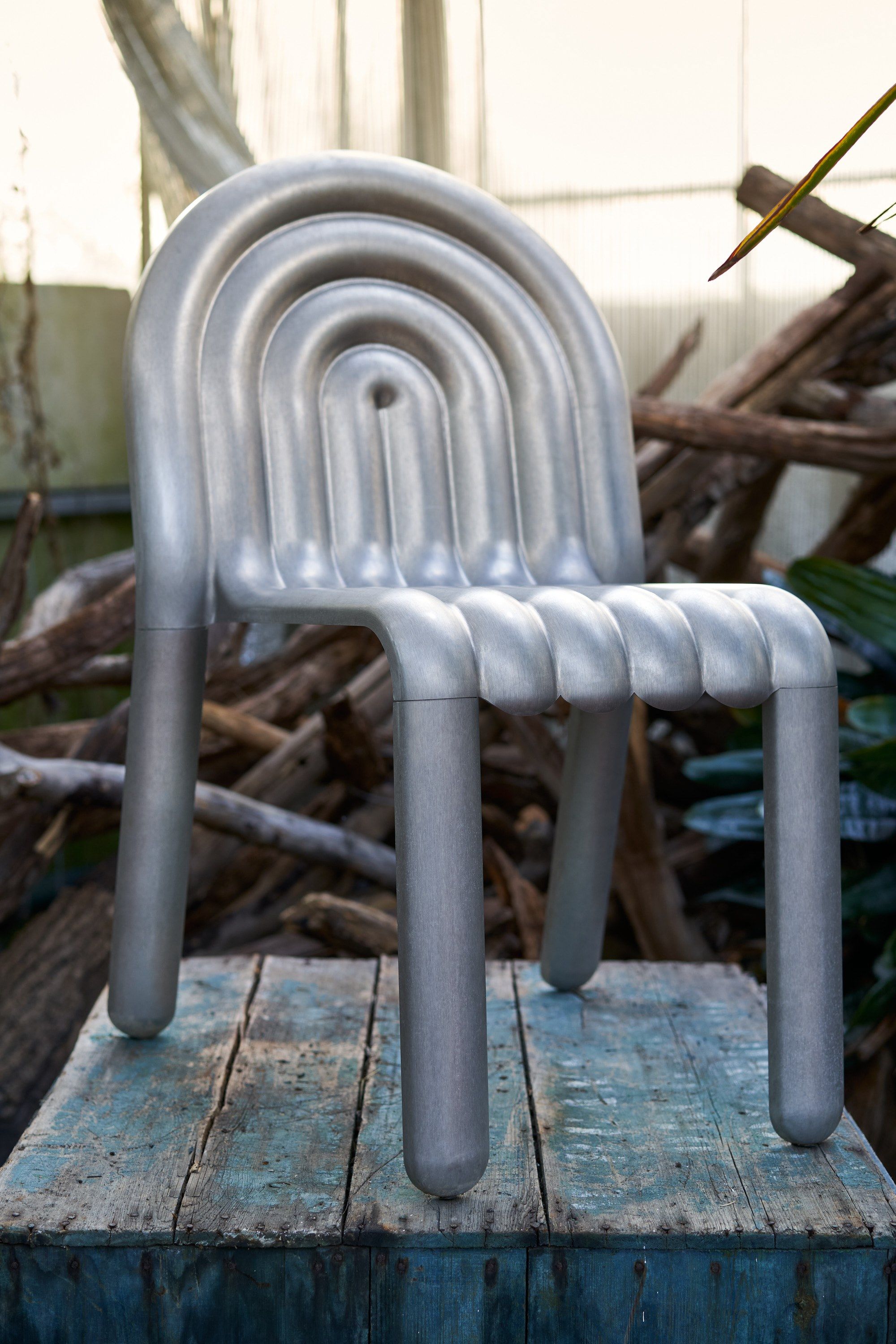 Aluminium chair HYDRO By Tom Dixon design Tom Dixon