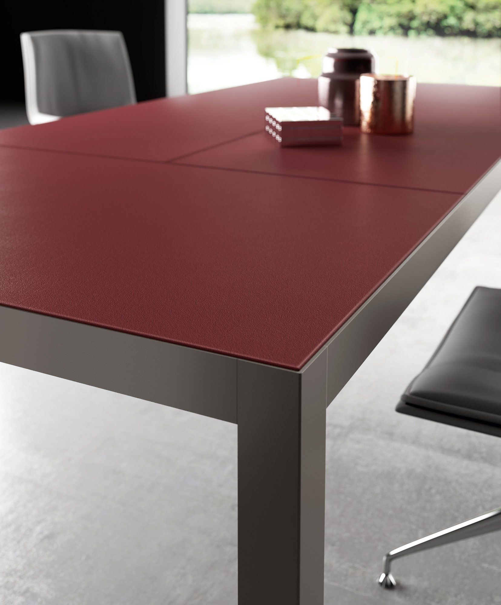 HYPE Leather office desk By About Office