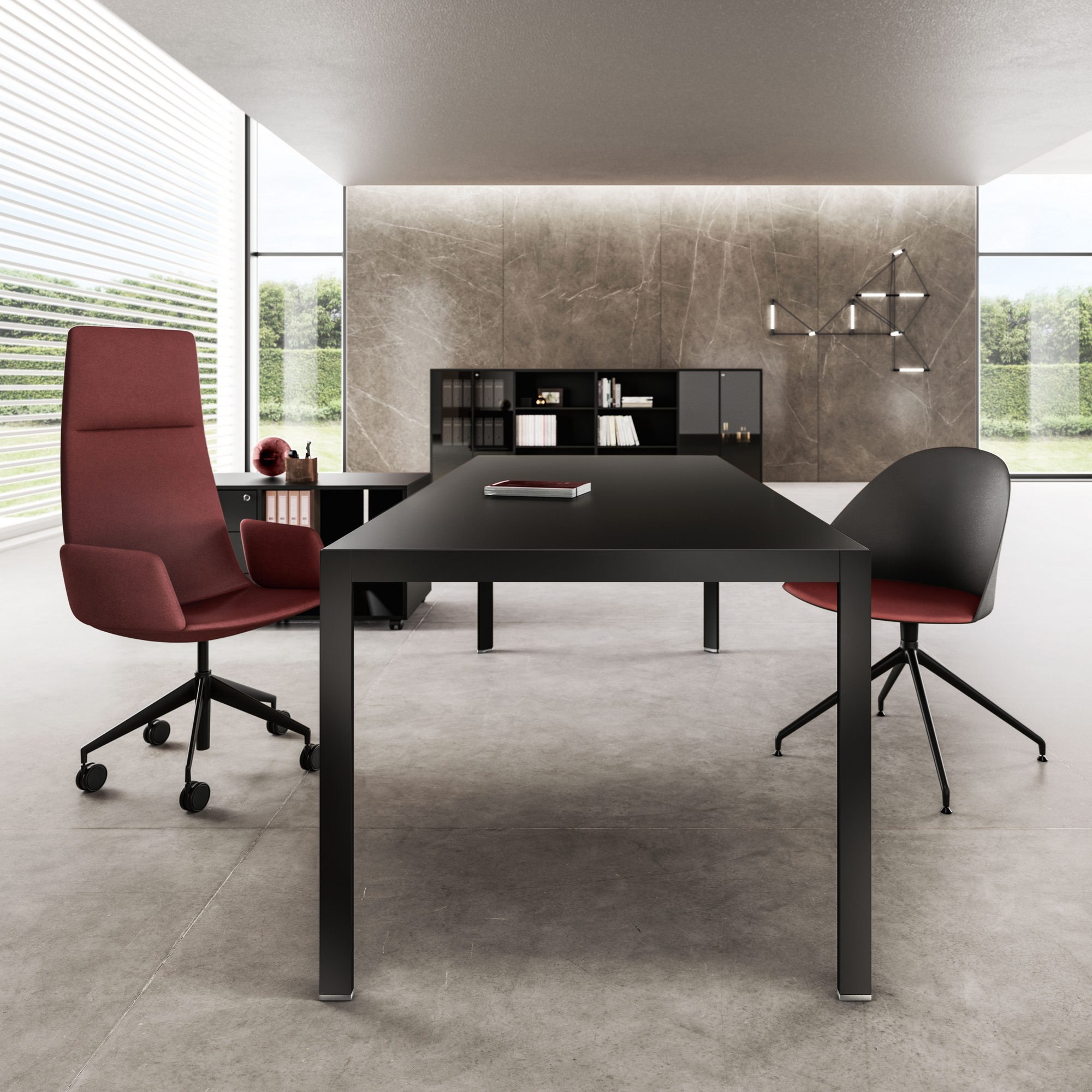 HYPE Office desk with melamine top By About Office