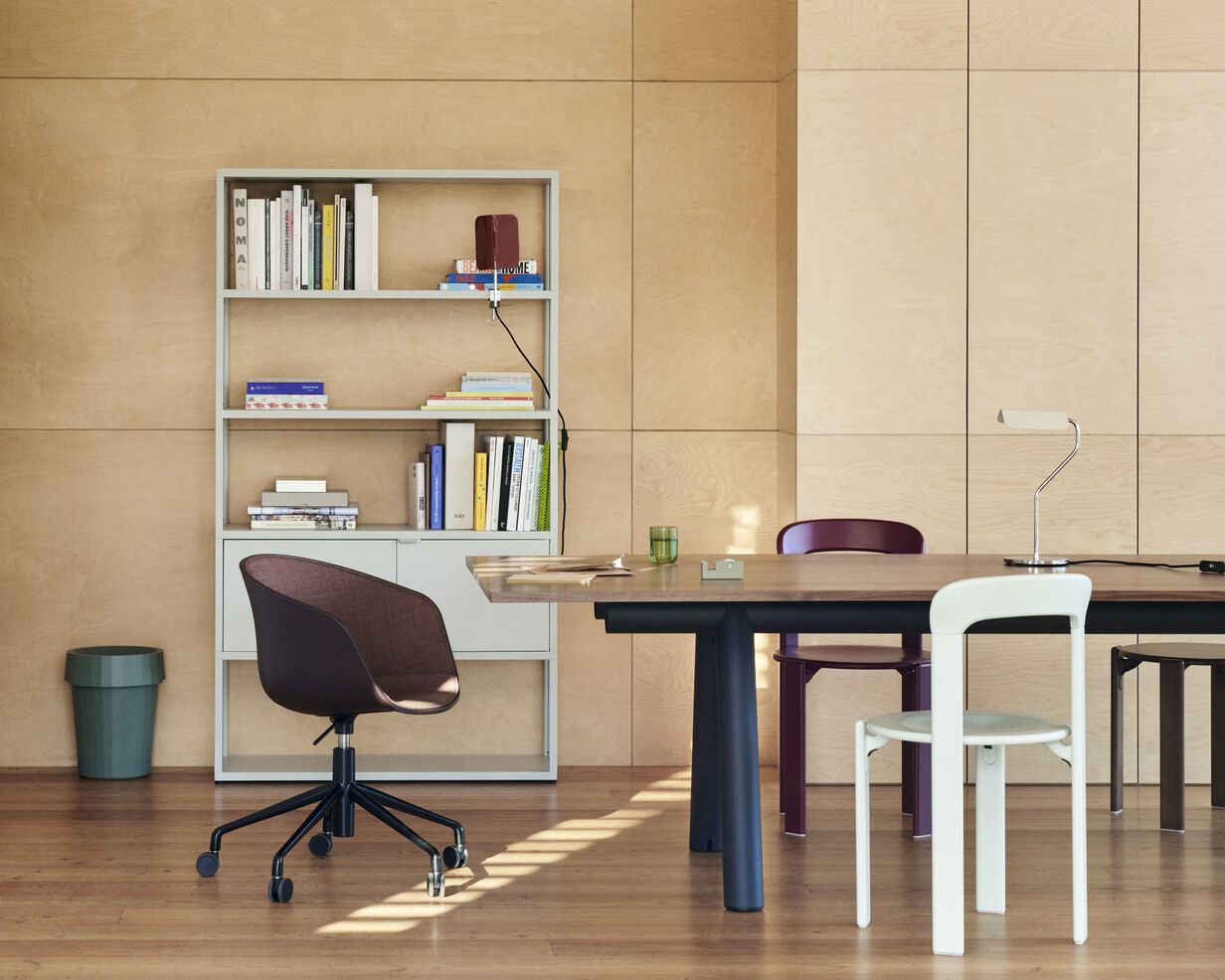 ABOUT A CHAIR AAC52 Swivel height-adjustable upholstered chair By Hay ...