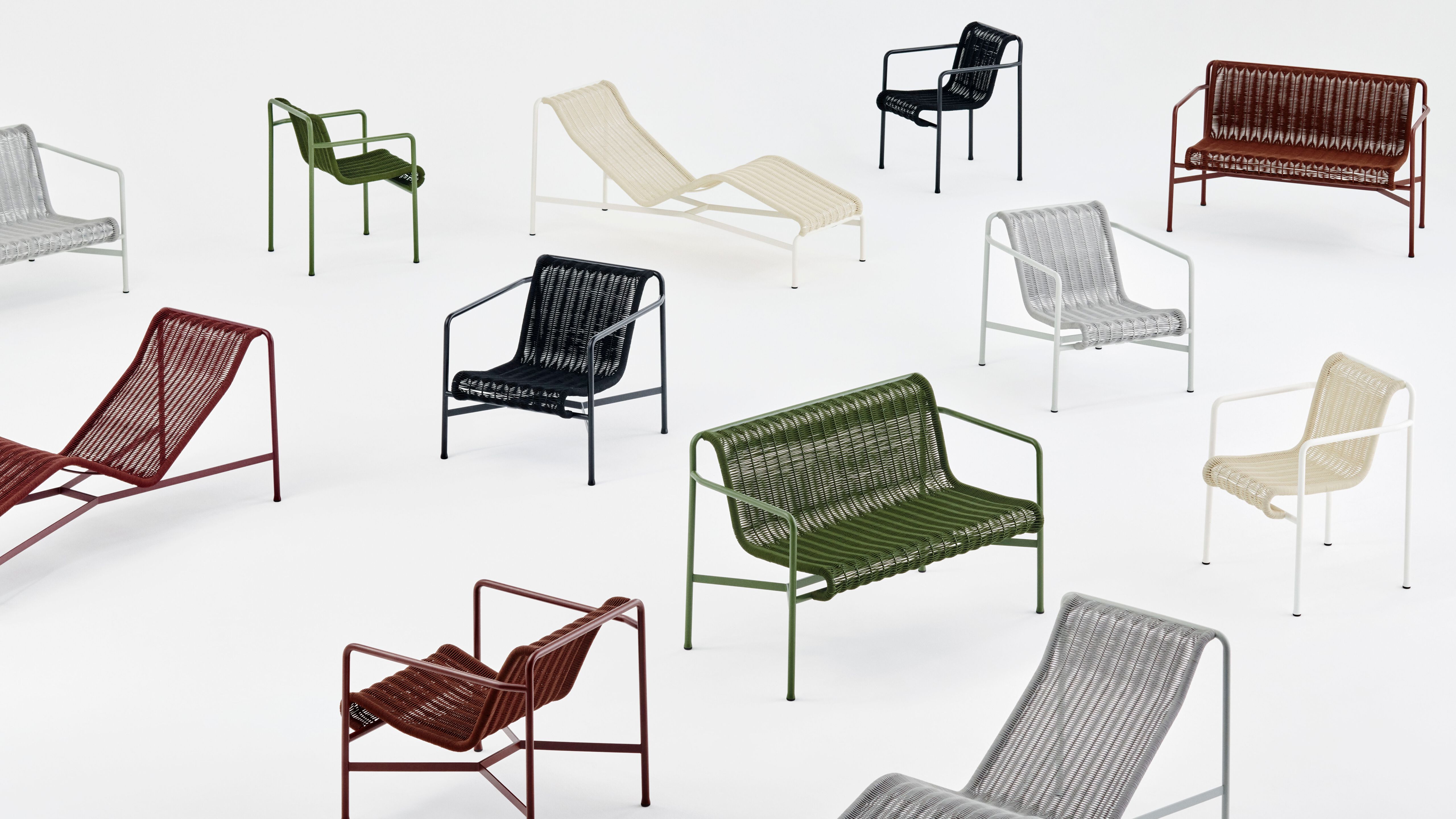 PALISSADE CORD Garden armchair with armrests By Hay | design Ronan ...