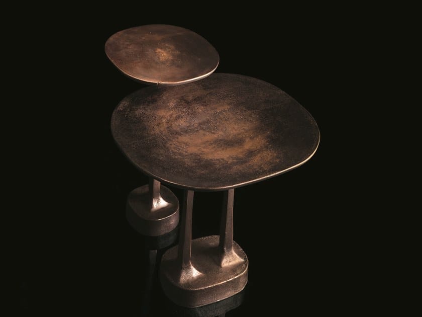 MUSHROOM Oval metal high side table By Henge | design Yabu Pushelberg