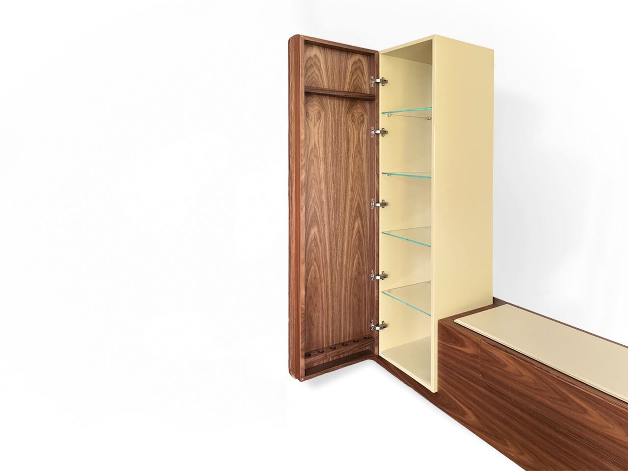 CUE RACK AND ACCESSORIES BAR CABINET Bar cabinet By Hermelin biliardi