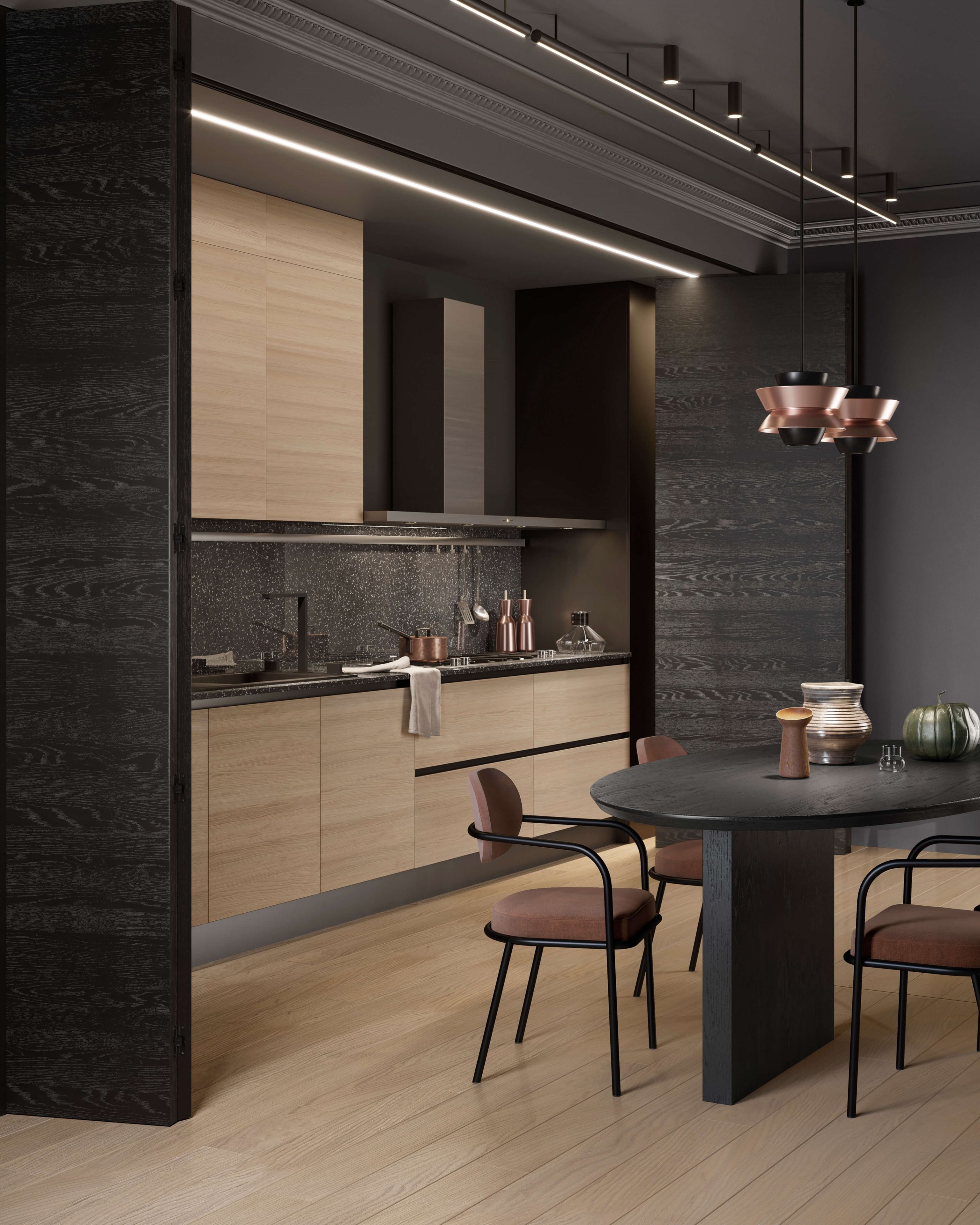 CUSTOM KITCHENS | Hideaway kitchen Custom Kitchens Collection By GAROFOLI