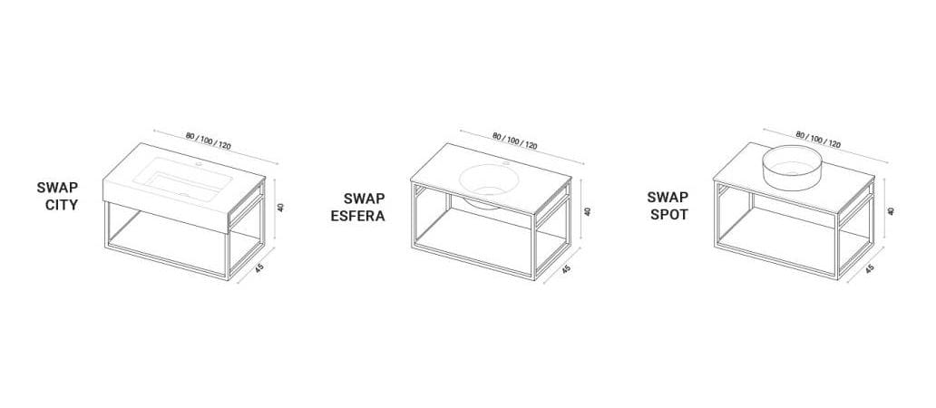 SWAP Vanity unit By Hidrobox
