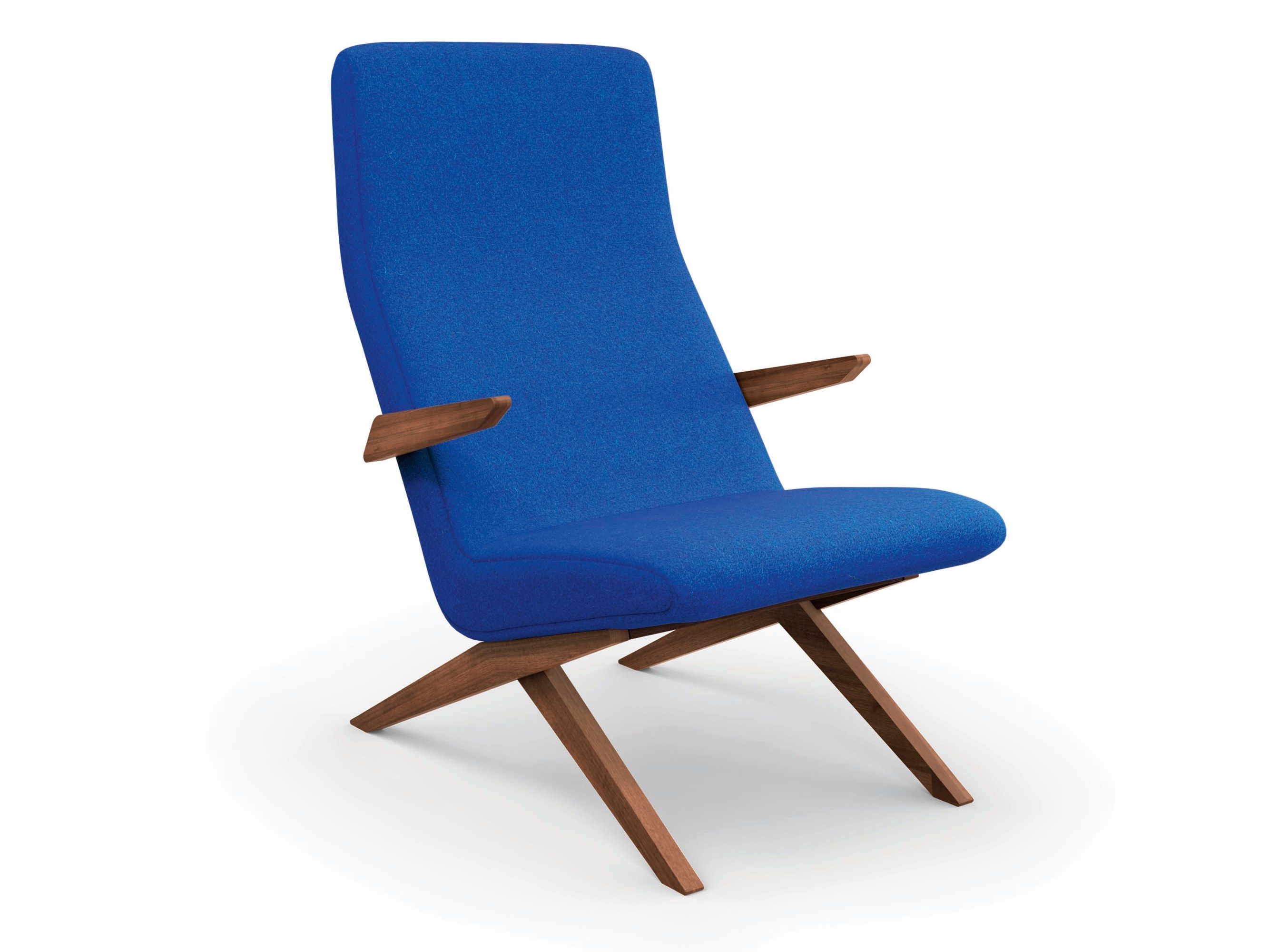 Fabric armchair HIGH BACK CHAIR By Cassina design Bodil Kjær