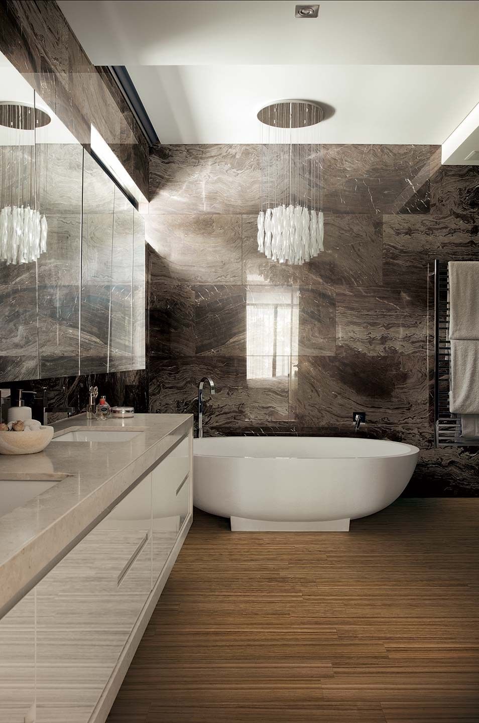 Wall/floor tiles with marble effect I MARMI DI REX By Rex