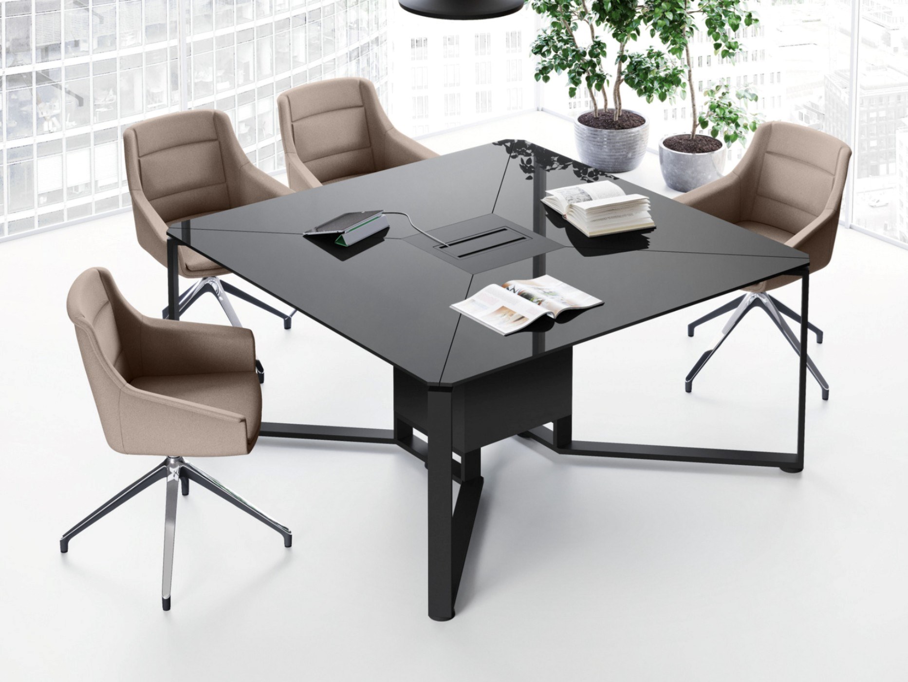 I-MEET | Glass meeting table By Las Mobili
