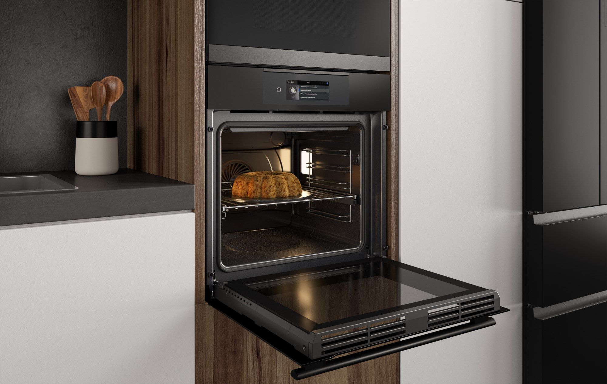 I-TOUCH - HWO60SM5T5BH Built-in electric touch screen oven By Haier