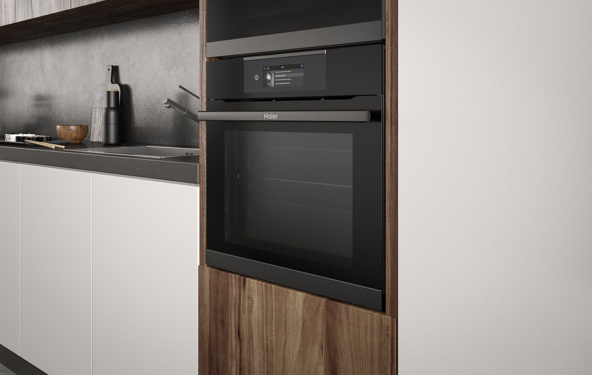 I-TOUCH - HWO60SM5T5BH Built-in electric touch screen oven By Haier