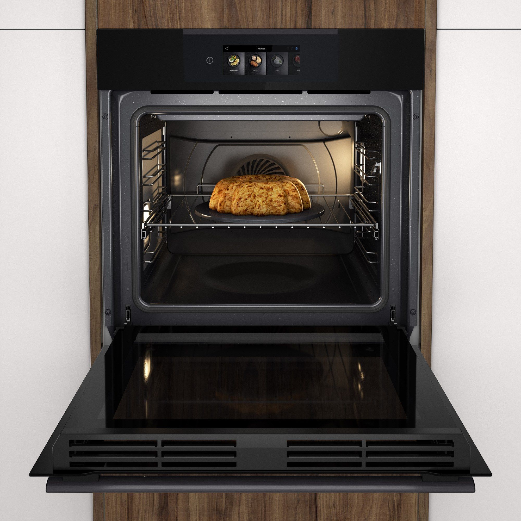 I-TOUCH - HWO60SM5T5BH Built-in electric touch screen oven By Haier