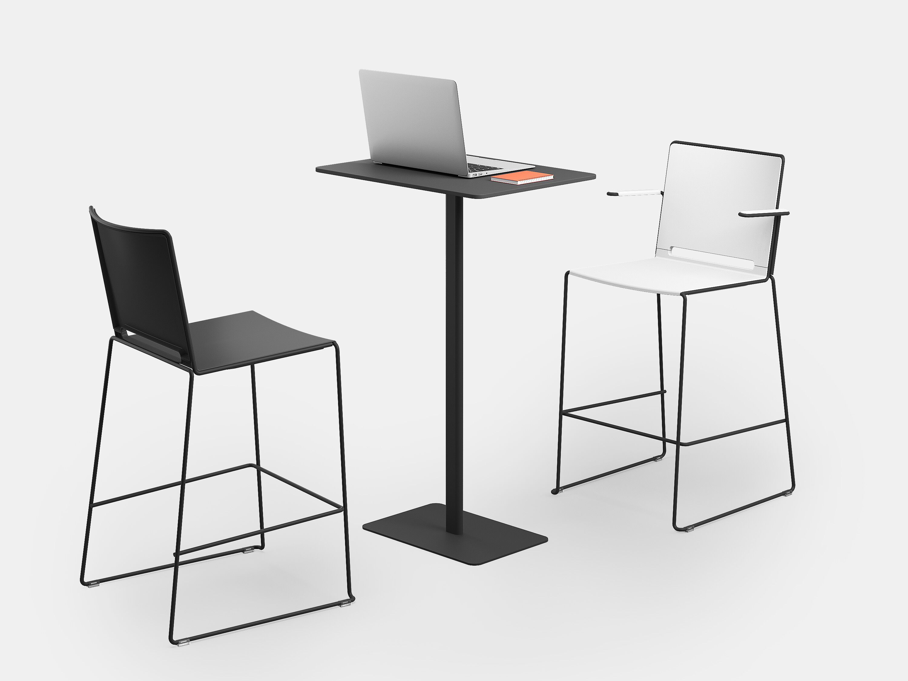 Sgabello alto con braccioli MULTI S BR - IBEBI - Edilportale