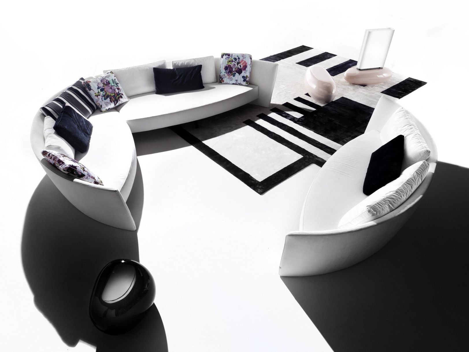 IBIZA Sectional fabric sofa By ERBA ITALIA | design Giorgio Soressi