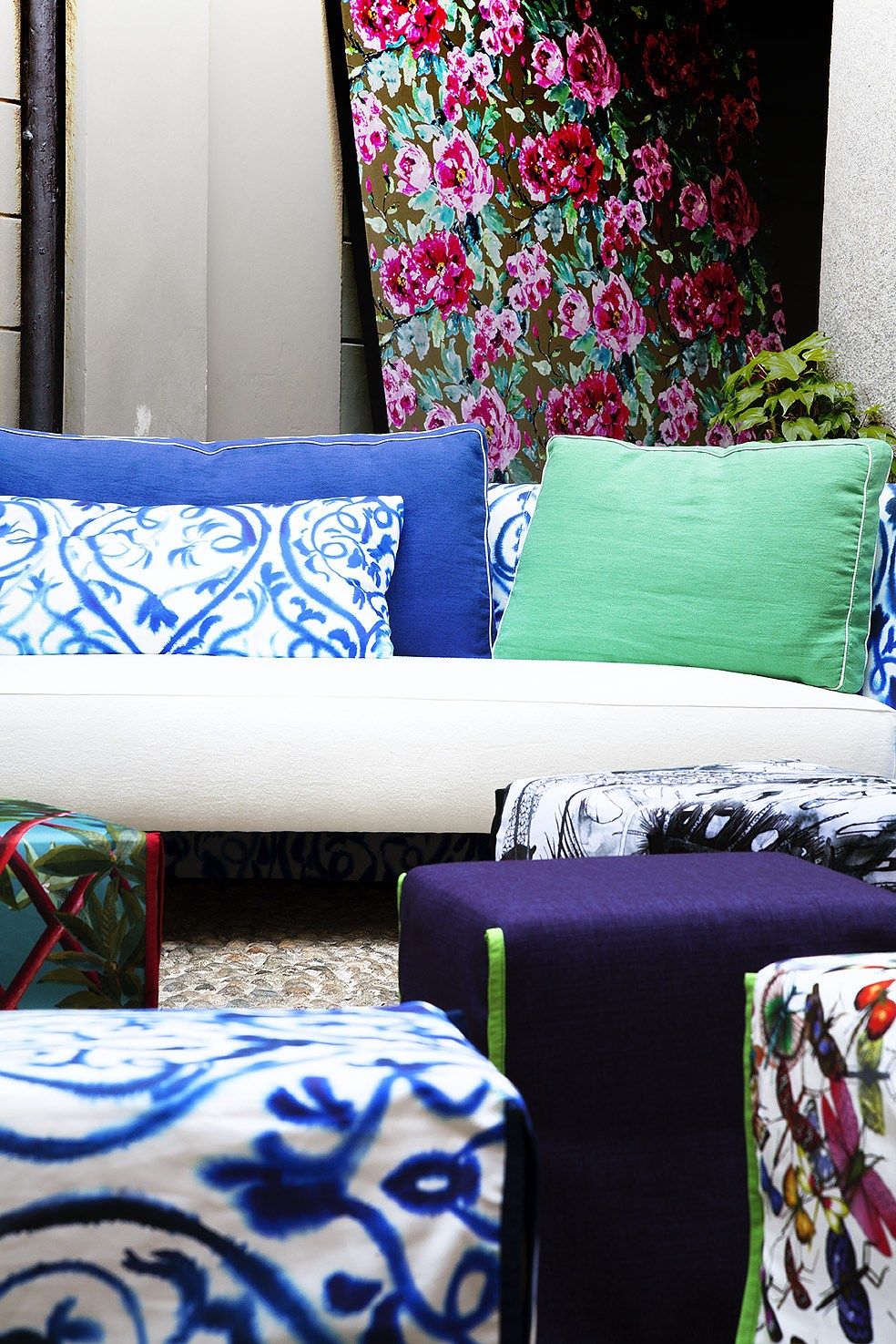 IBIZA Sectional fabric sofa By ERBA ITALIA | design Giorgio Soressi